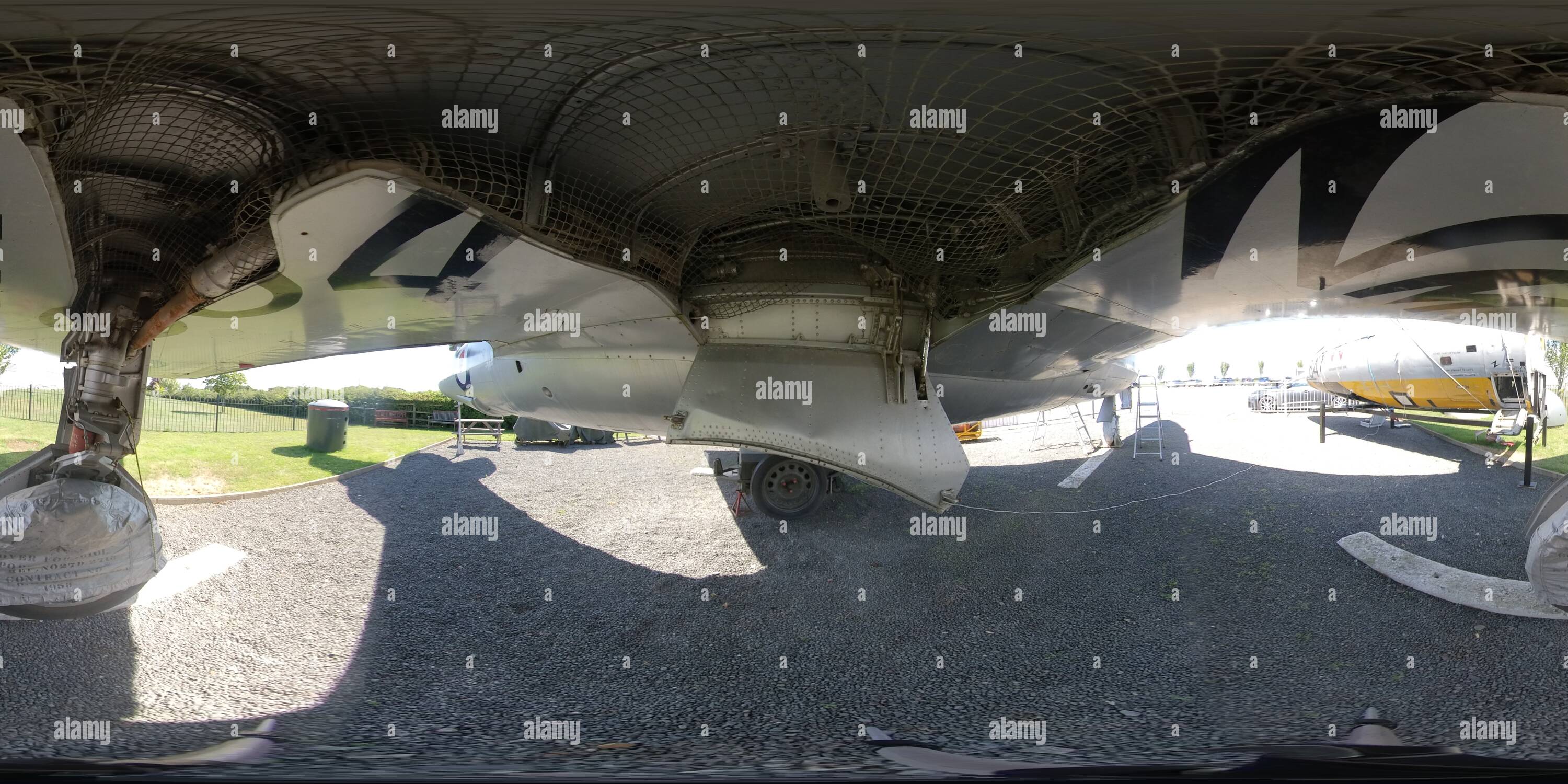 360° view of Hawker Hunter Fighter Jet underside view - Alamy