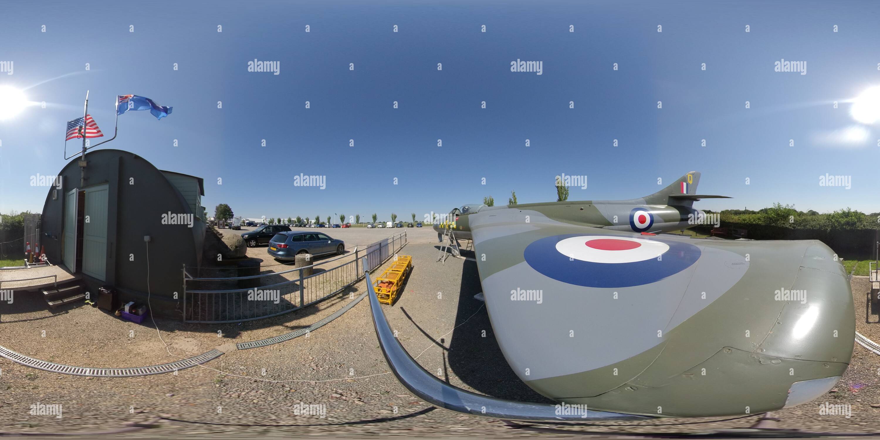 360° view of Hawker Hunter Fighter Jet left wing tip view - Alamy