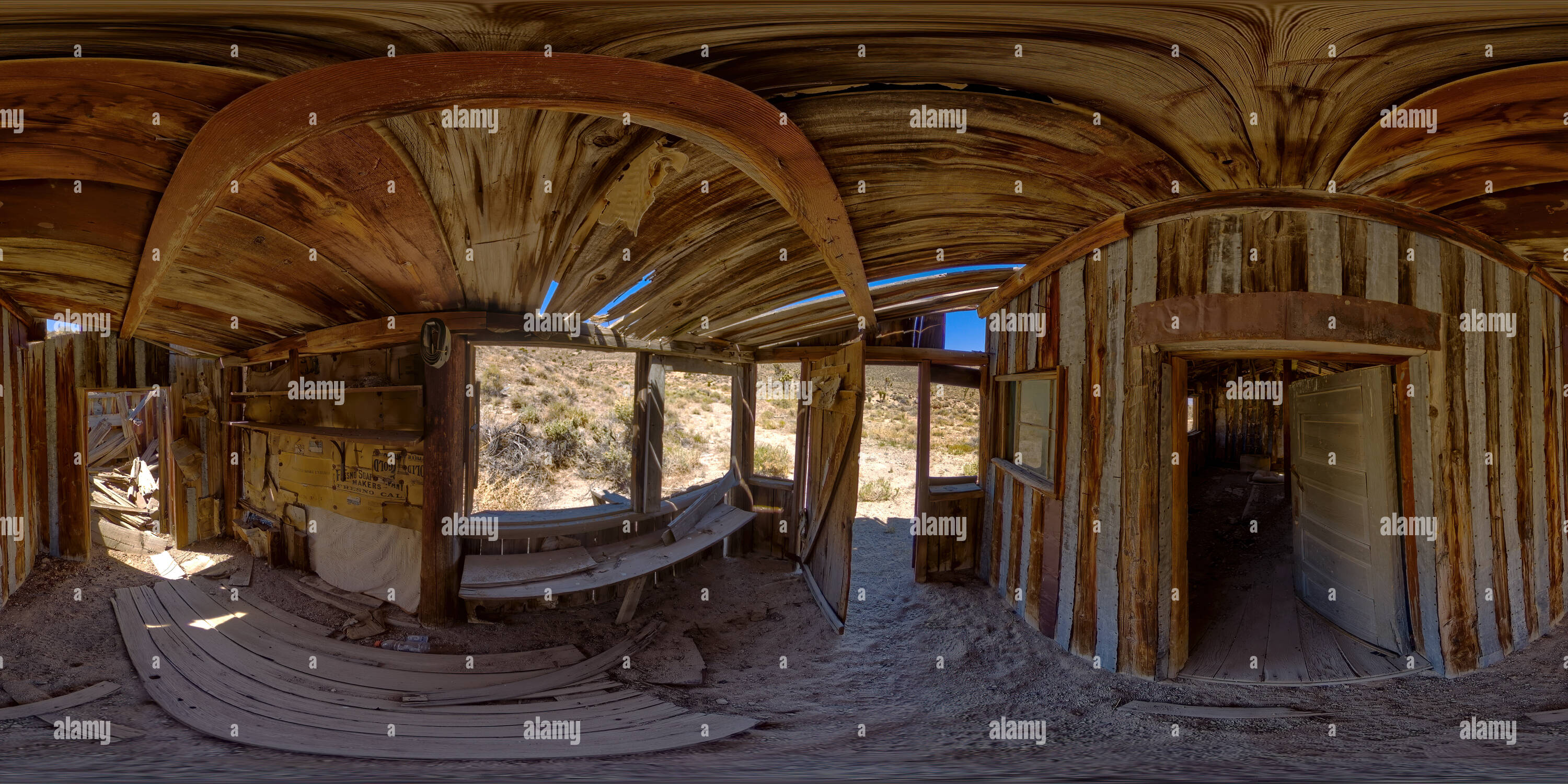 360° view of Mine Cabin - Inside - Alamy