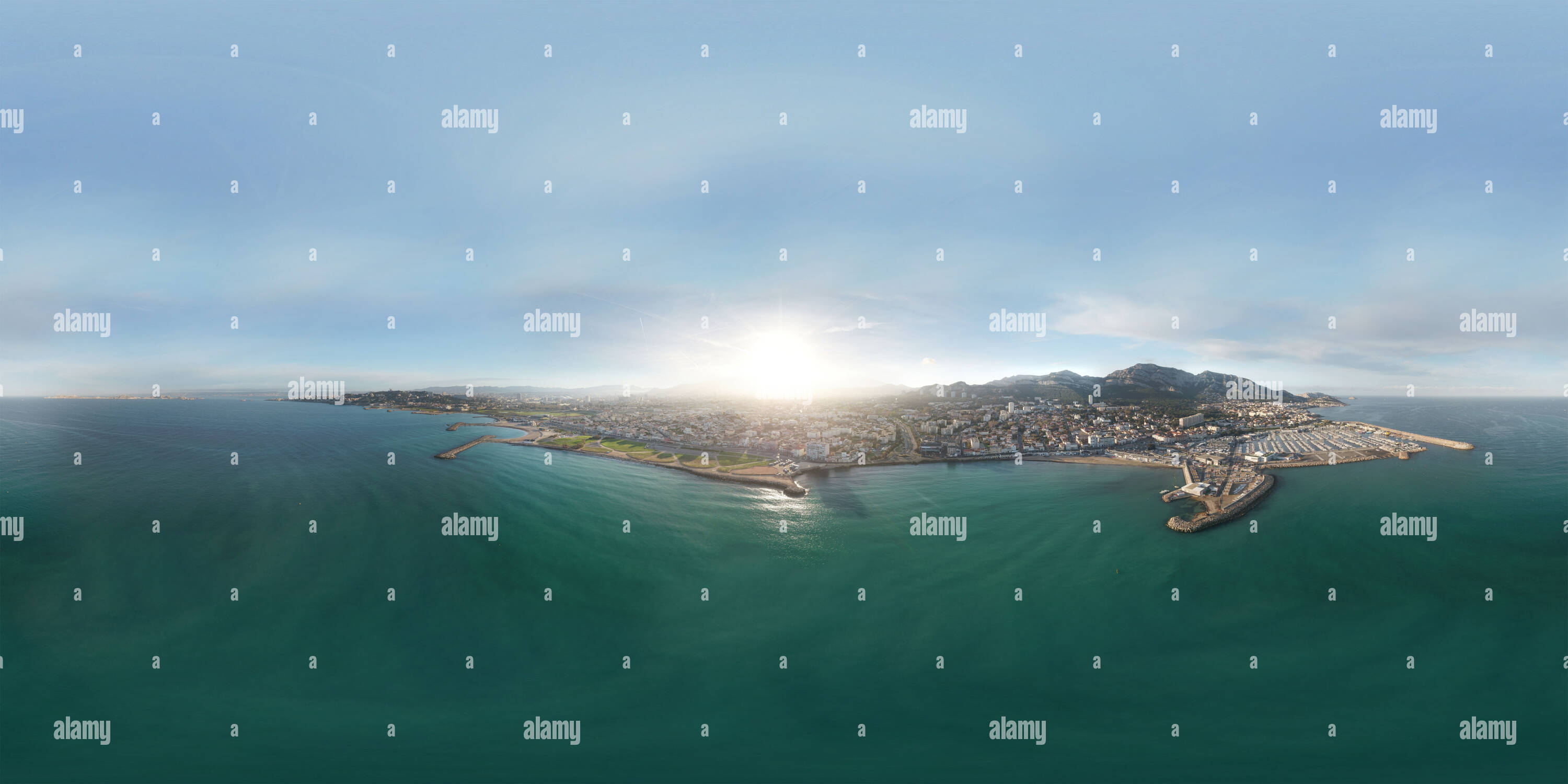 360° view of Pointe Rouge - Marseille - Alamy