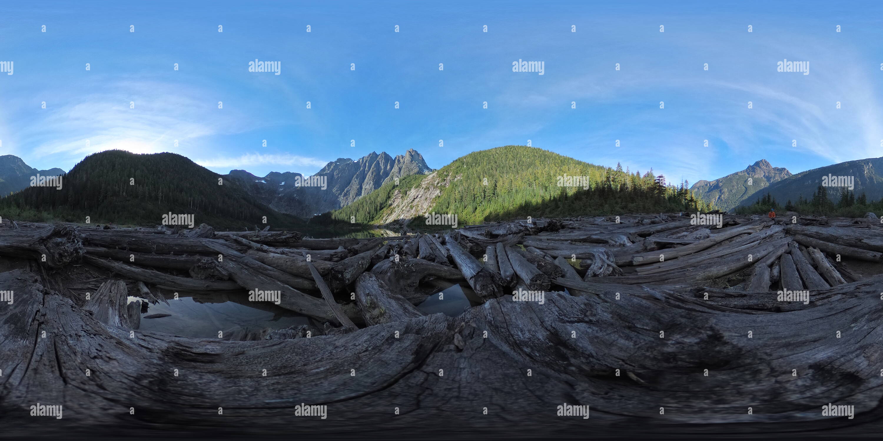 360° view of Landslide Lake, Comox-Strathcona D, BC, Canada - Alamy
