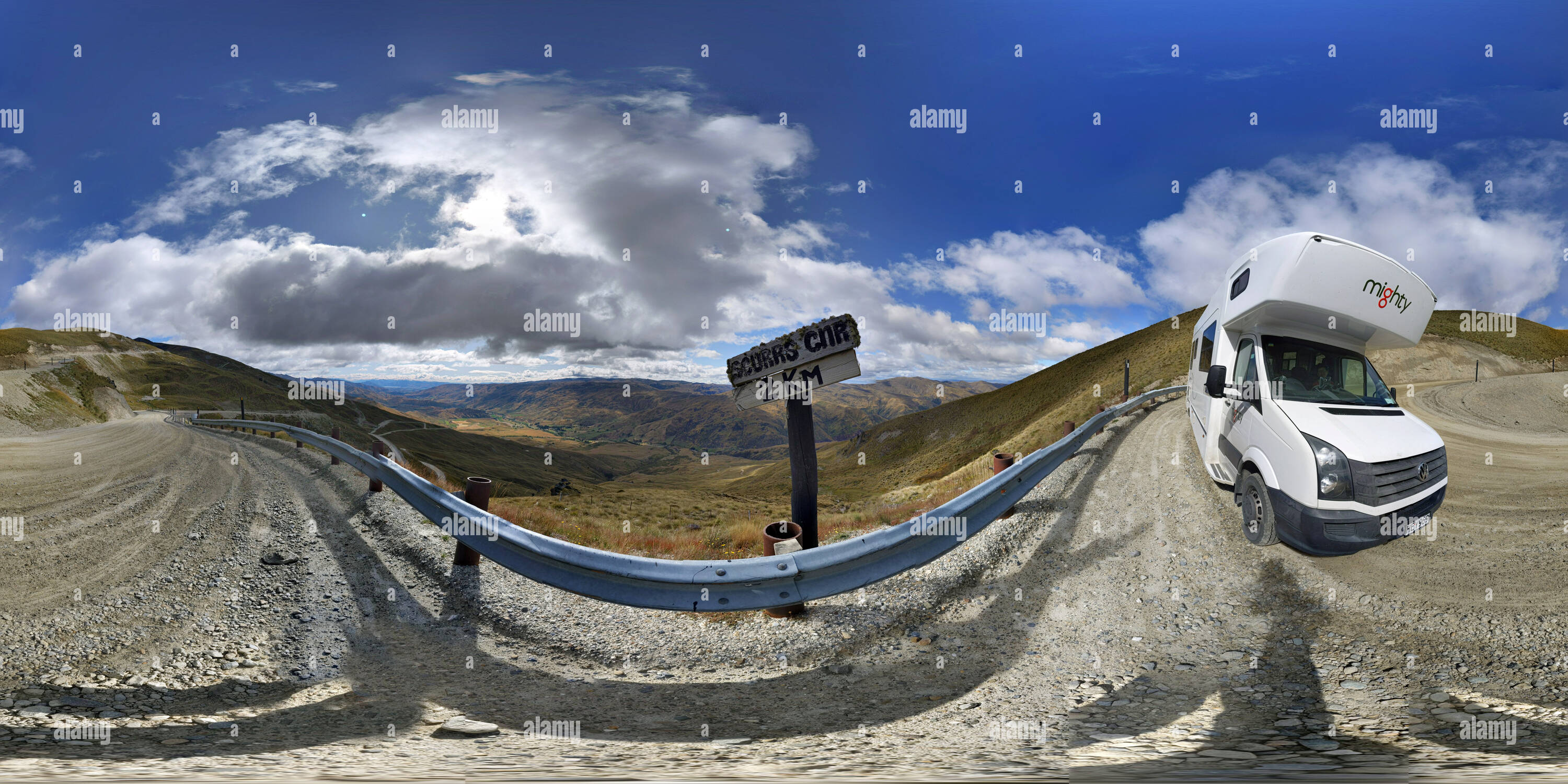 360° view of Cardrona Skifield Road - Alamy