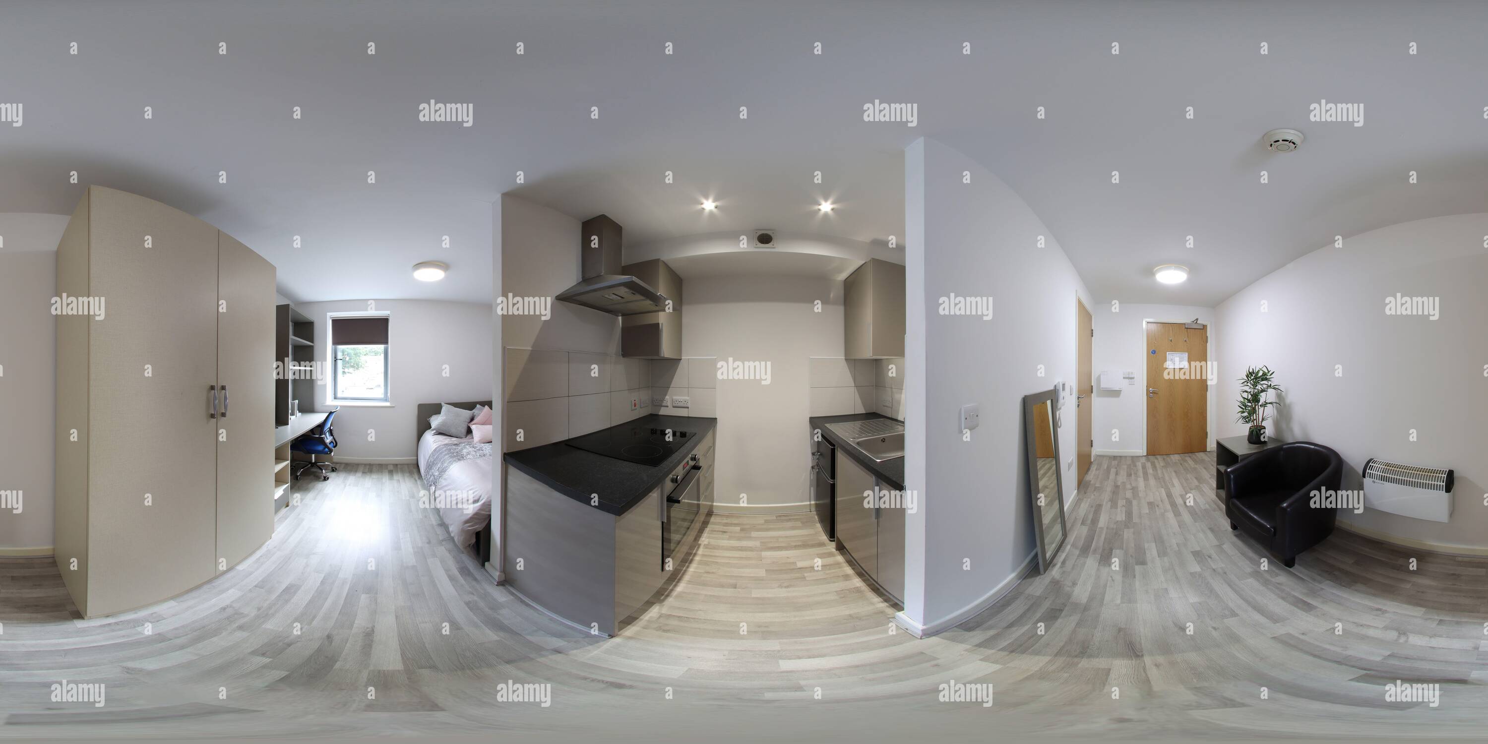 360° view of 360 Degree Full Sphere Panoramic photo of a modern newly ...