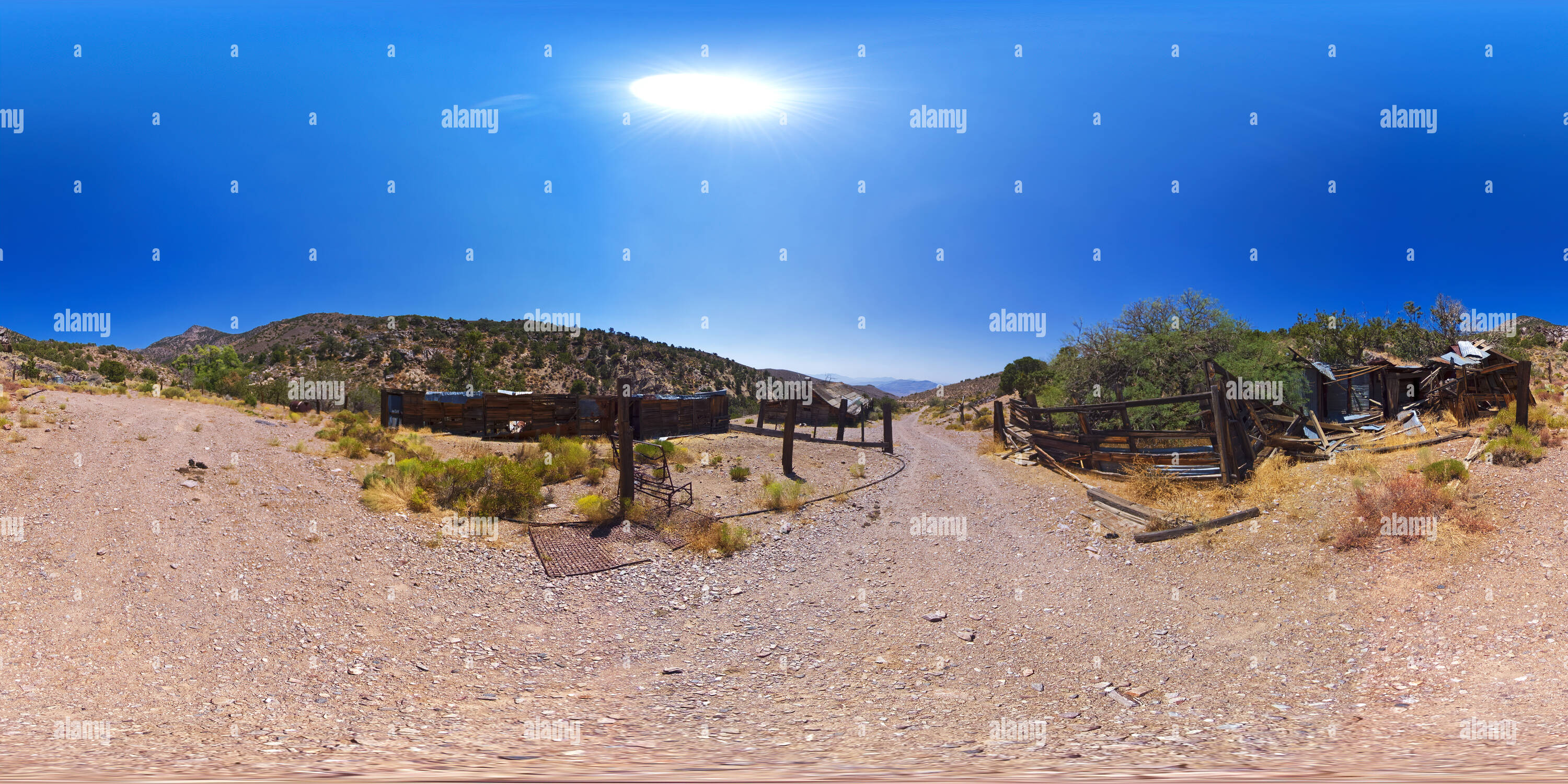 360° view of Beck Ranch - Corral Yard - Alamy