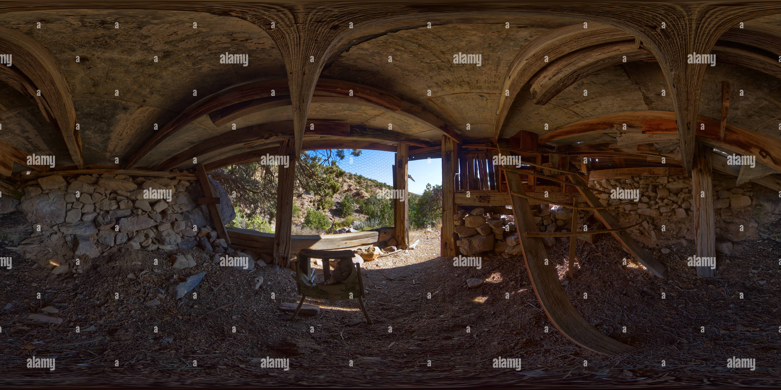 360° view of Beck Ranch - Chicken Coop - Inside - Alamy