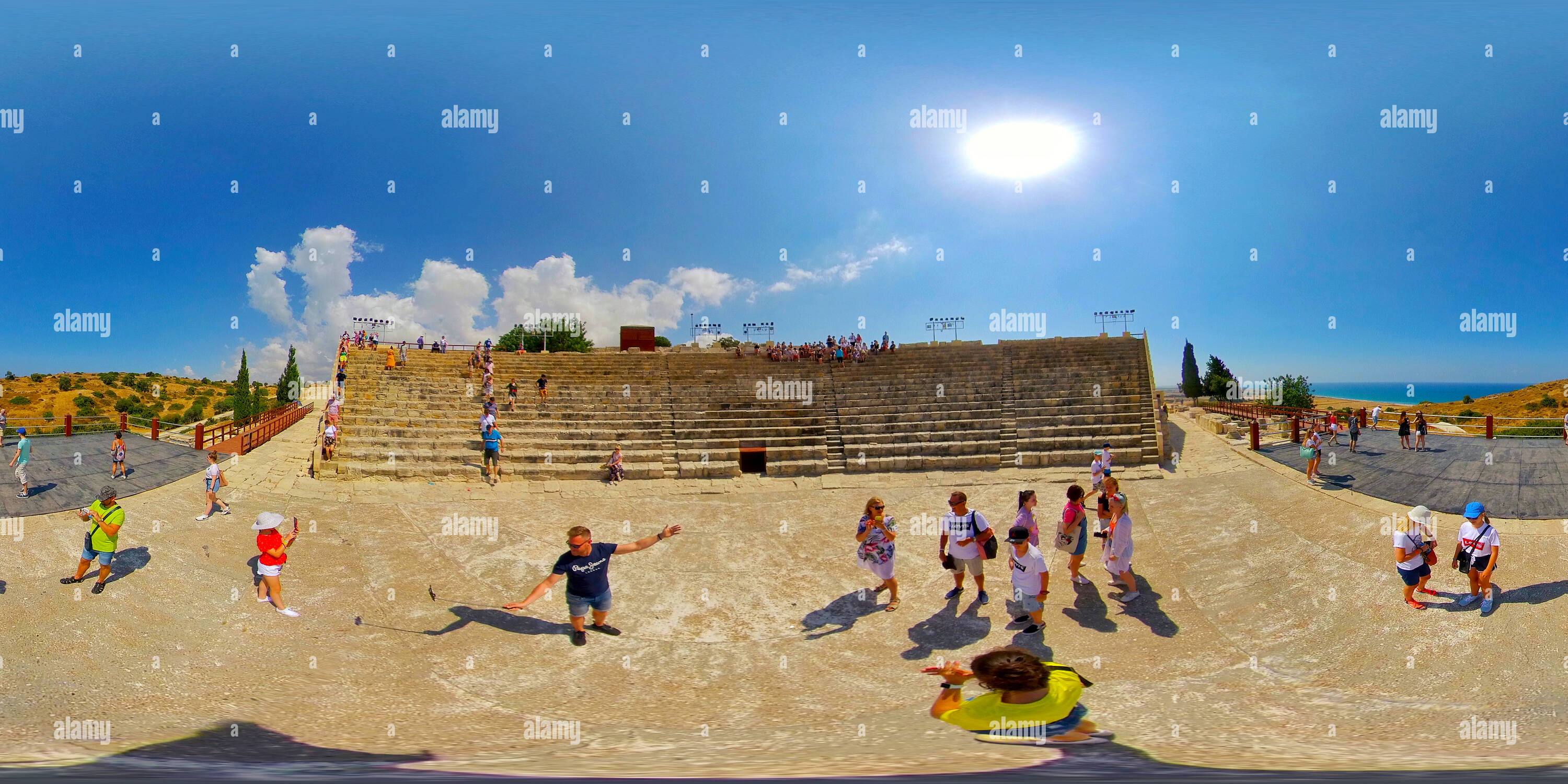 360° view of Κourion Ancient Amphitheater, Cyprus - Alamy