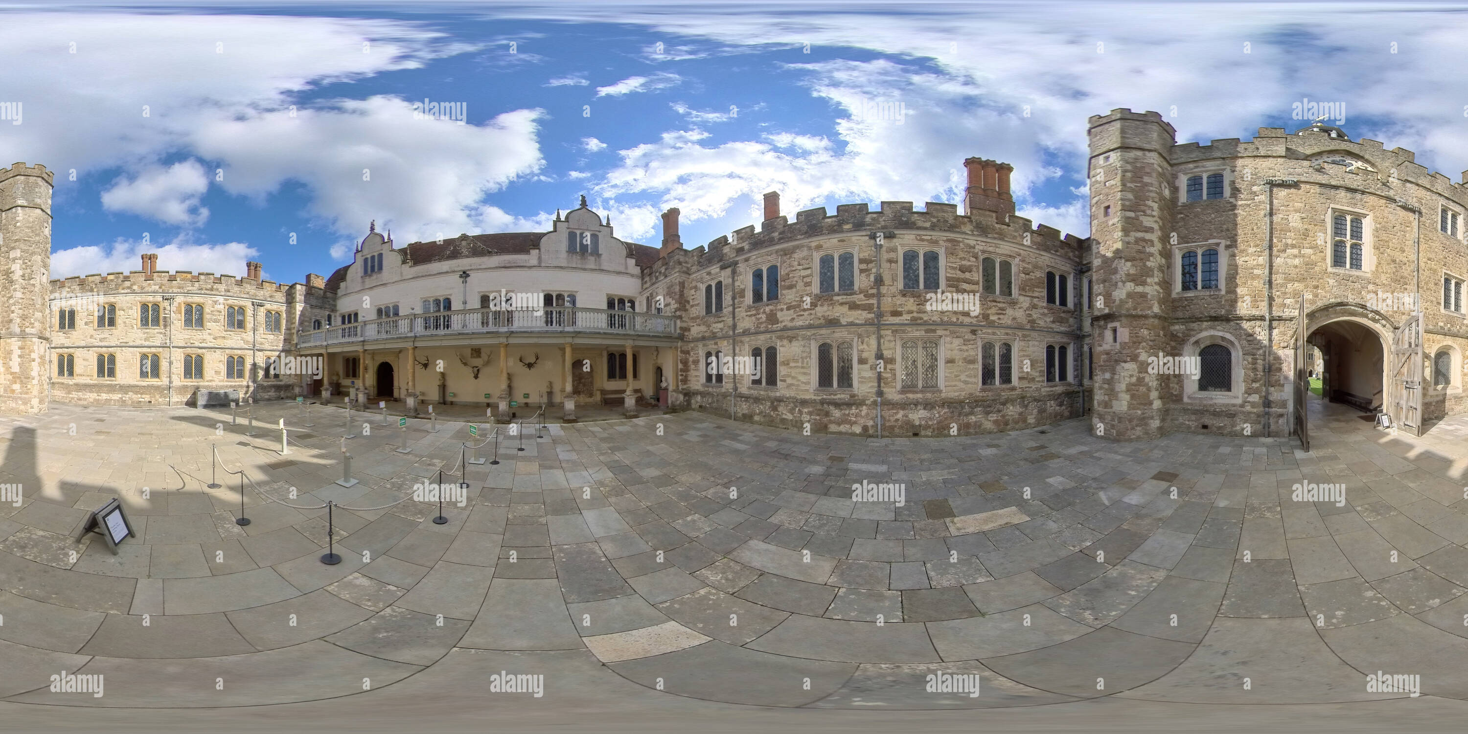 360° view of Knole Country House, Stone Court - Alamy