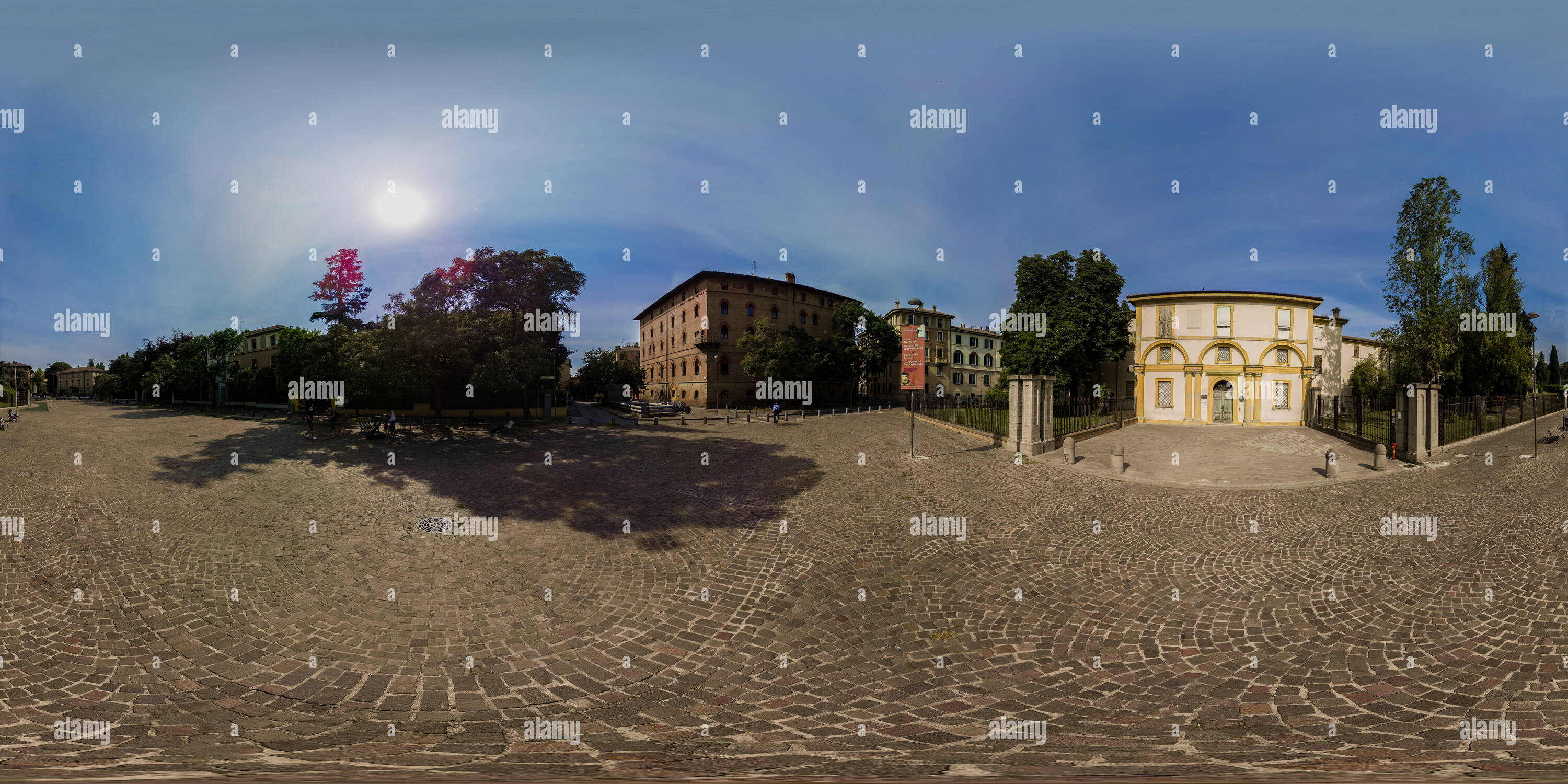 360° view of Piazza Carducci, Bologna - Alamy