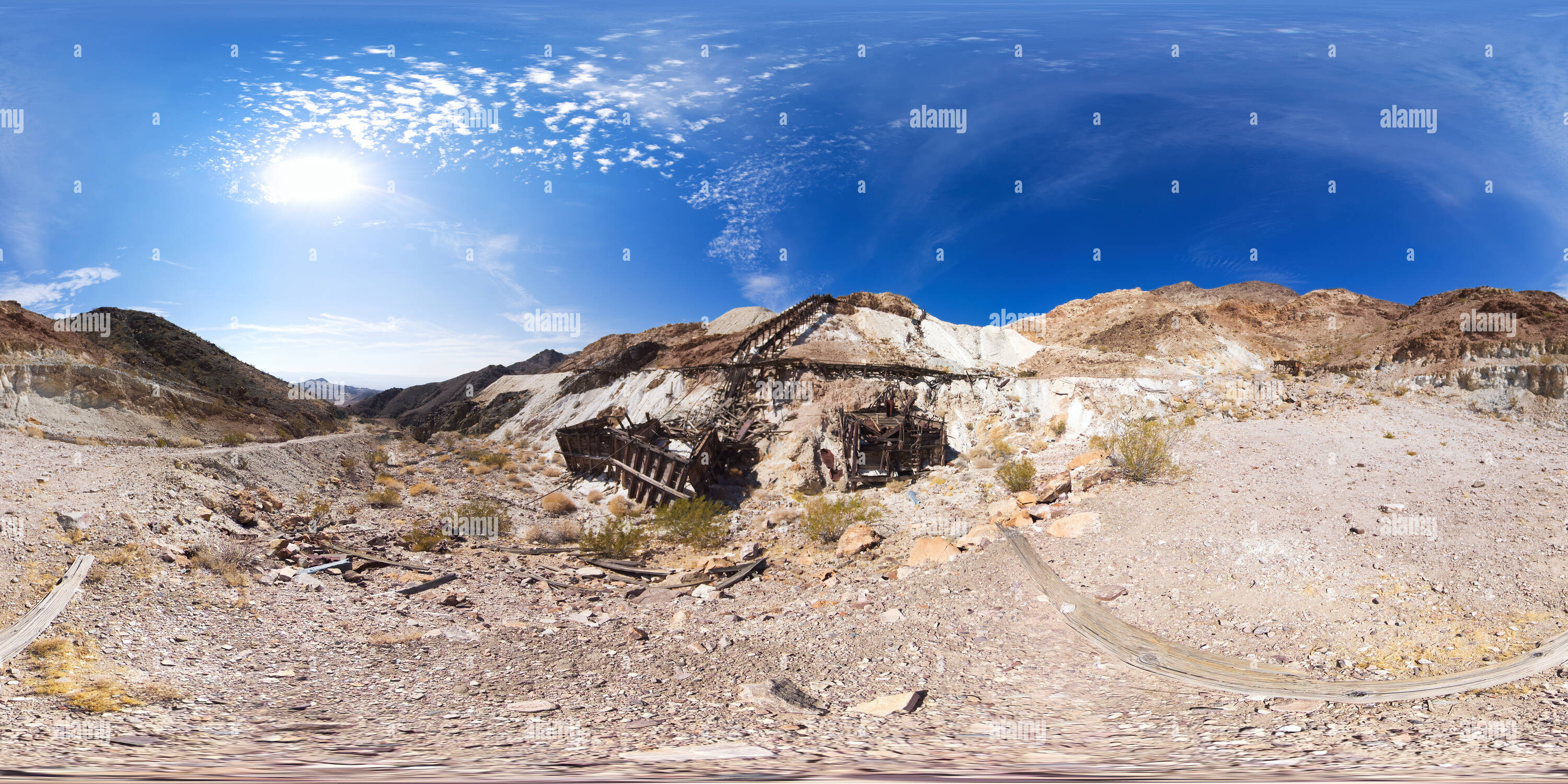 360° view of Moorehouse Mine - Death Valley - Lower - Alamy