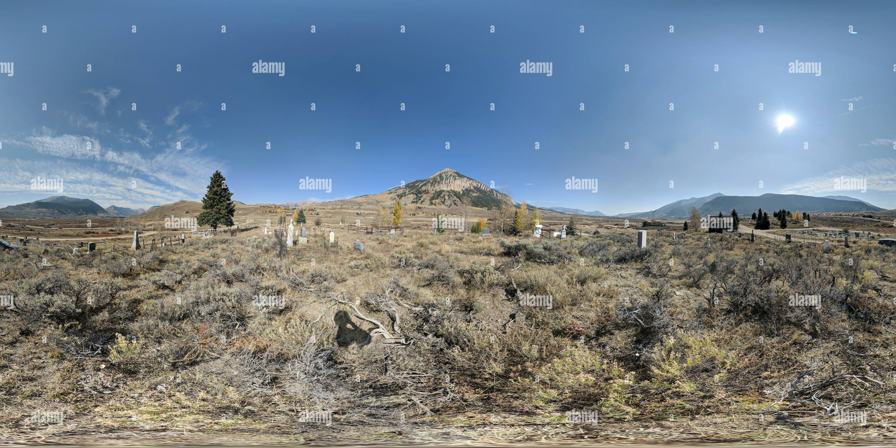 360° view of Crested Butte Cemetery, Colorado - Alamy