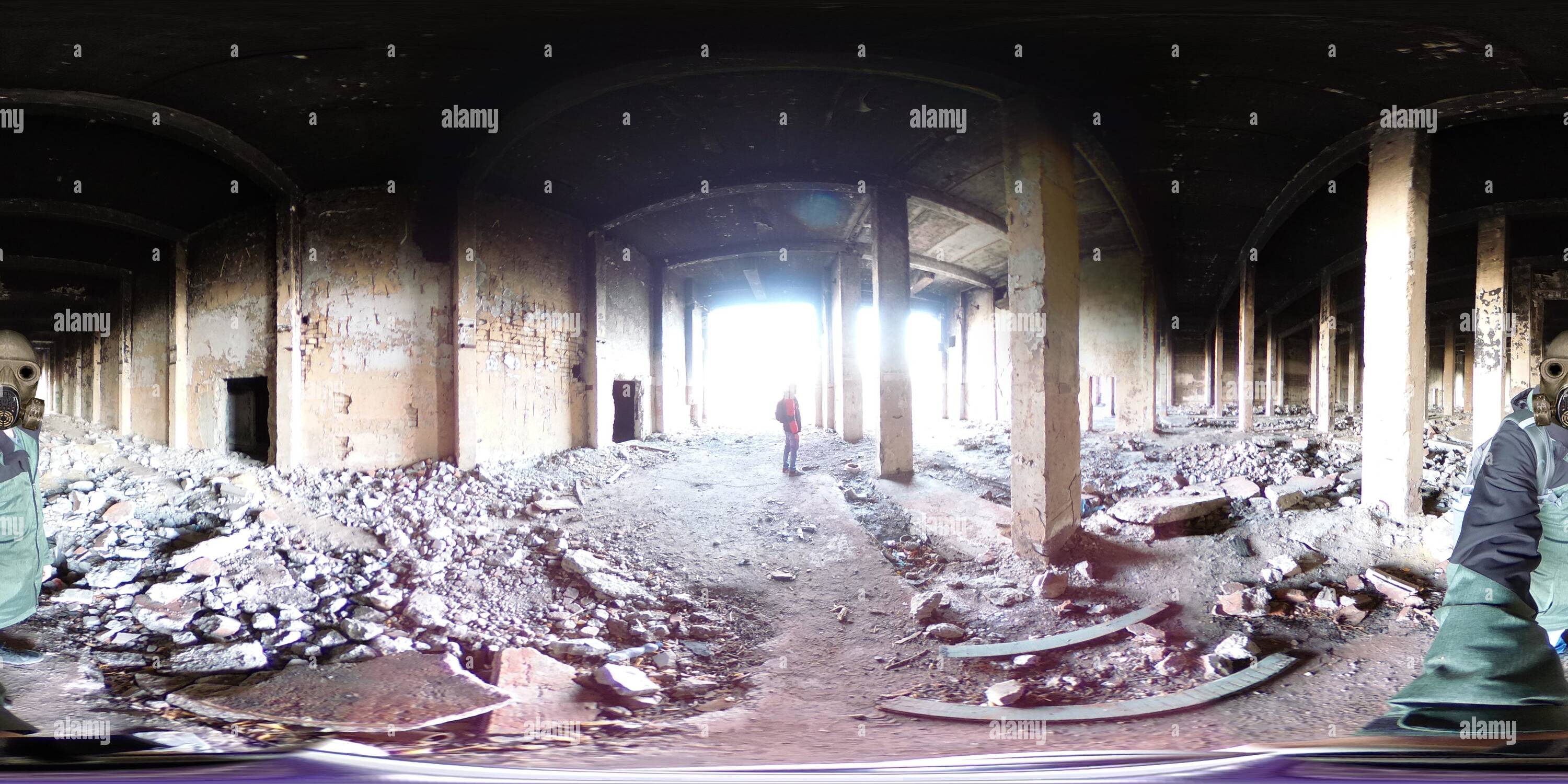 360° view of The ruins of the Soviet missile base "Dolina - Alamy