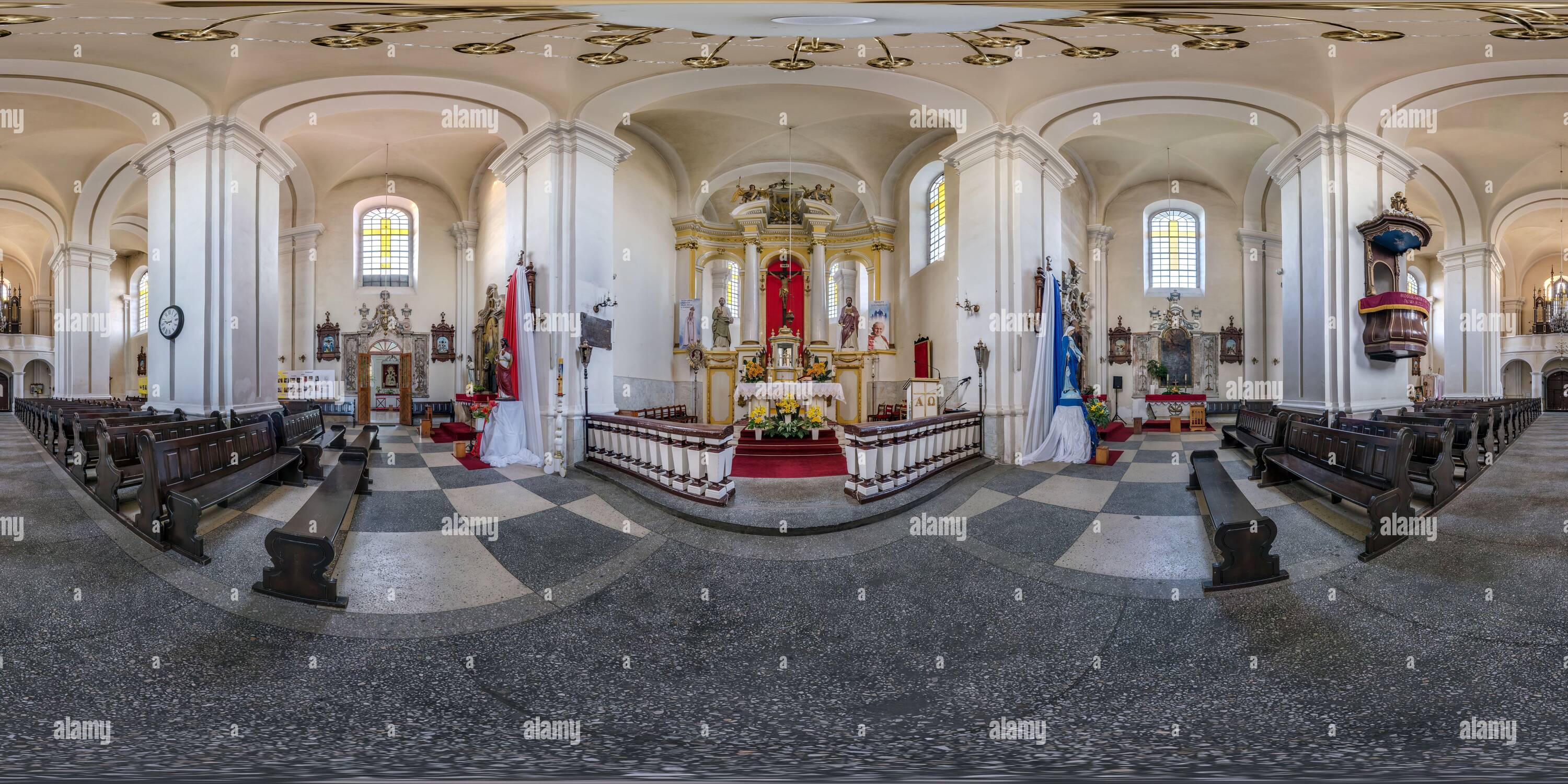 360° view of IVIE, BELARUS - JULY 2020: Full spherical seamless hdri ...