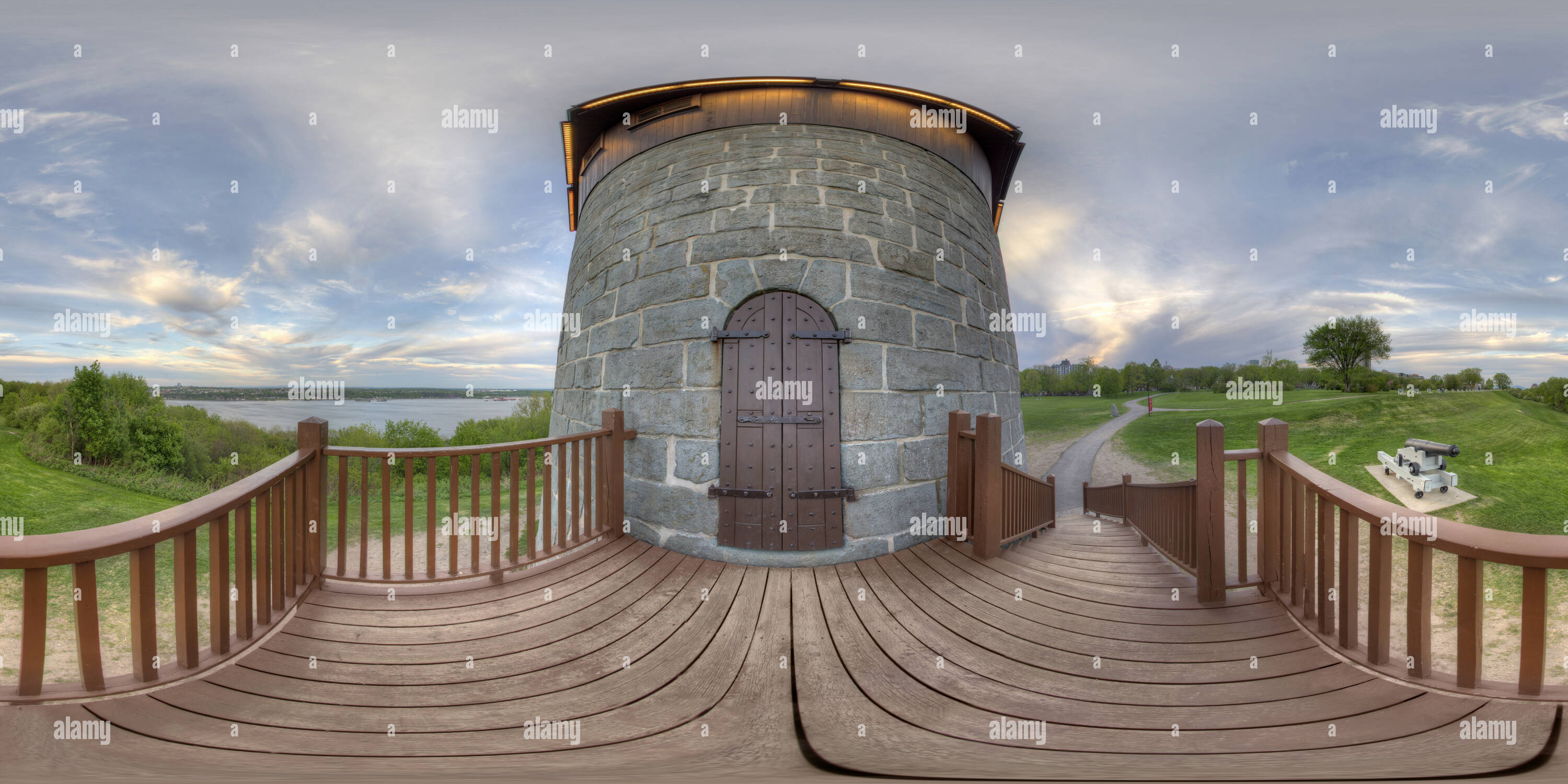 360° view of Plains of Abraham in Quebec City, Quebec - Alamy