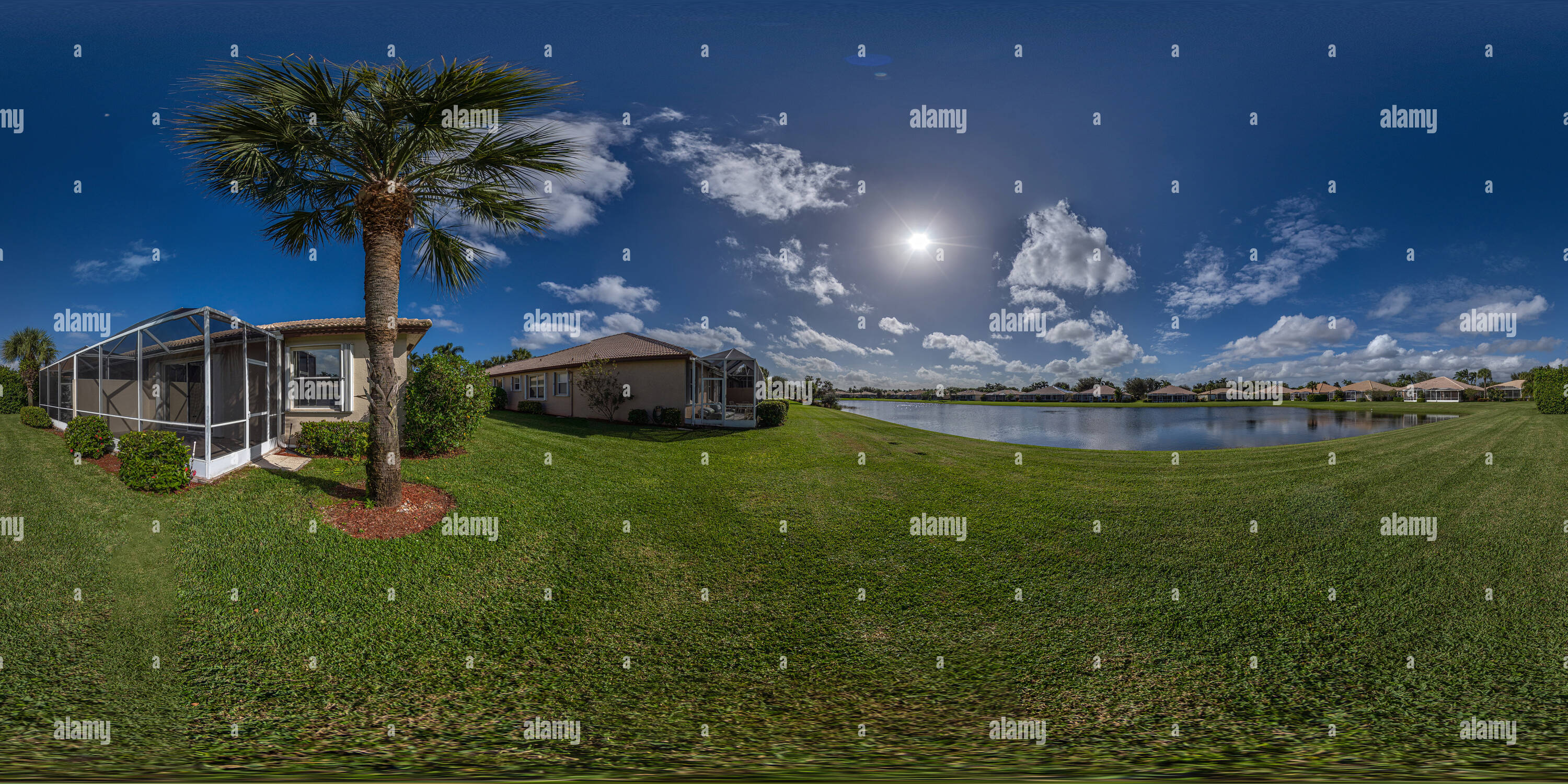 360° view of Majestic Isle Boynton Beach Florida Back Yard - Alamy