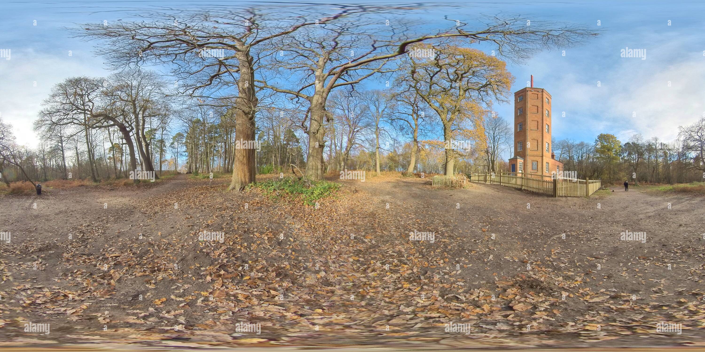 360° view of Chatley Heath Semaphore Tower - Alamy