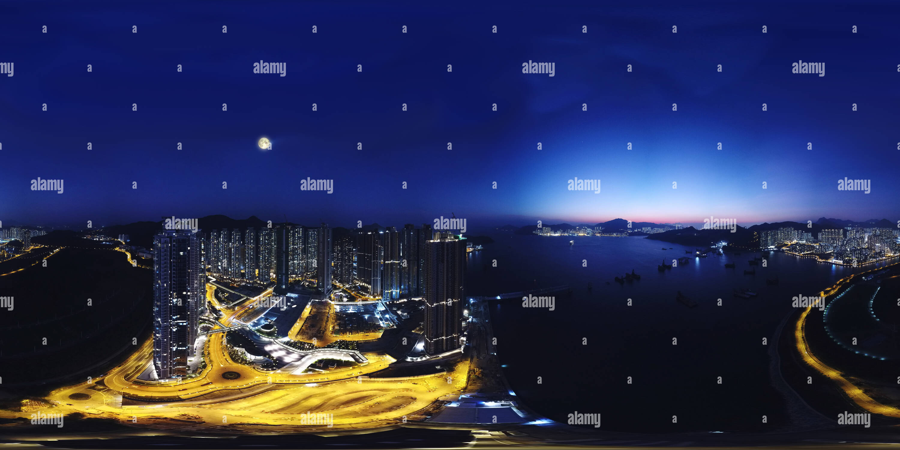 360° view of Ocean Marini (sunset - Alamy