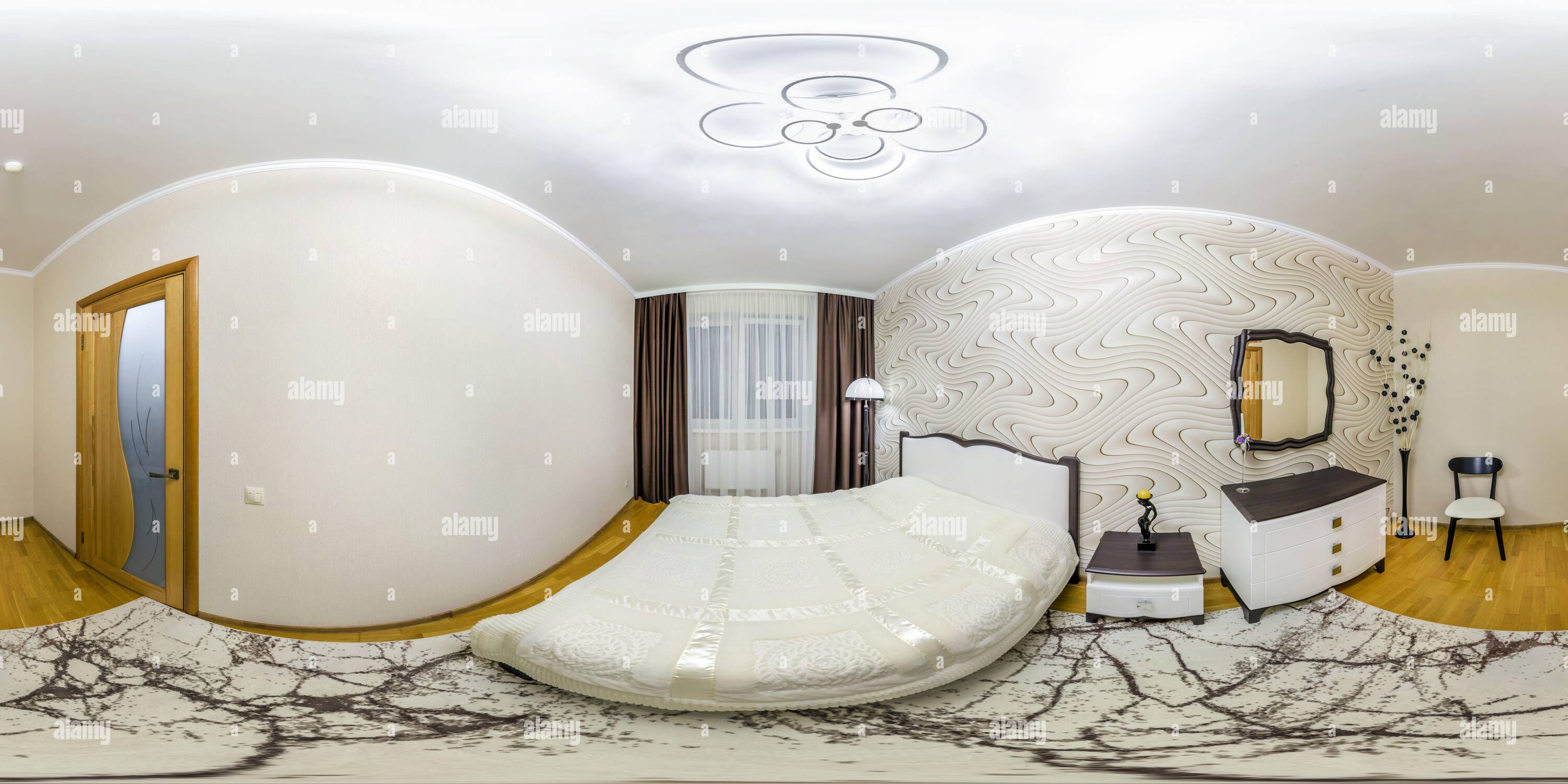 360° view of MINSK, BELARUS - AUGUST, 2019: full seamless spherical ...