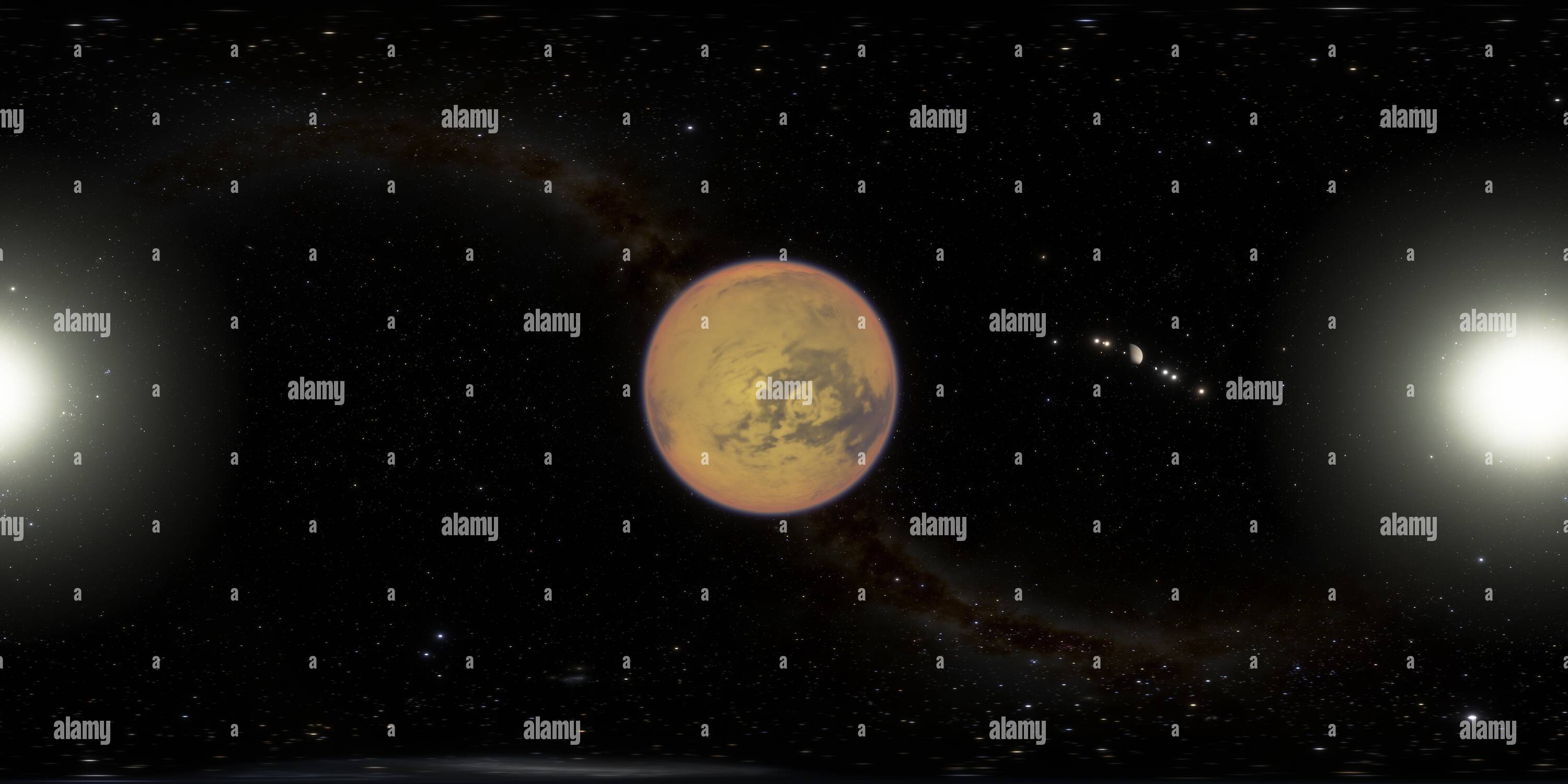 360° view of Titan|Saturn VI(Remove clouds - Alamy