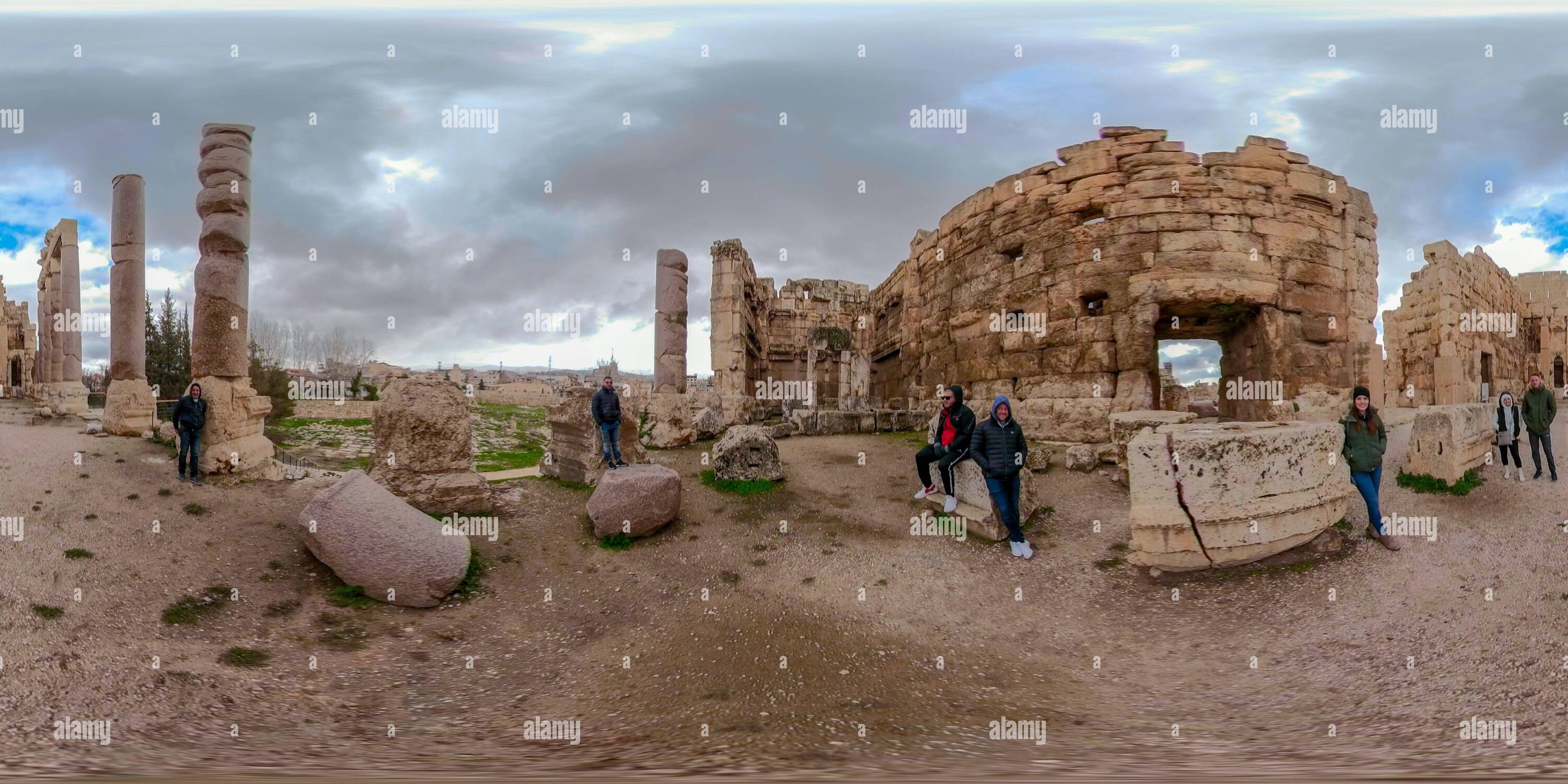 360° view of Baalbeck Roman Ruins in Lebanon - Alamy