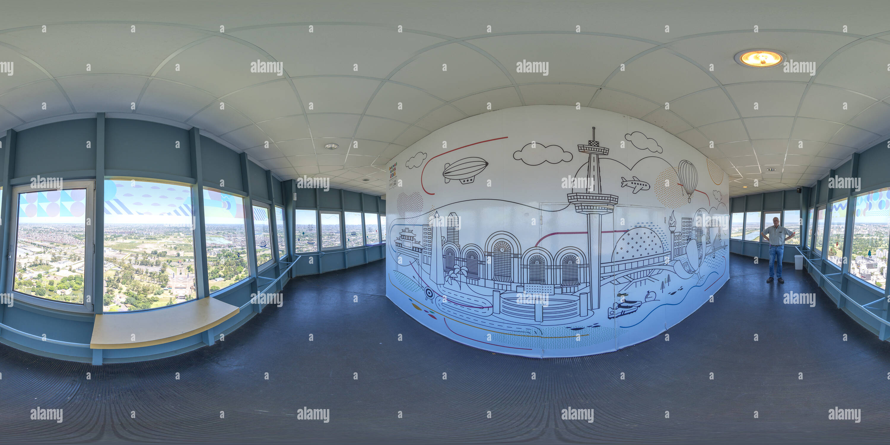360° view of Torre Espacial Parque Ciudad de Buenos Aires - Alamy