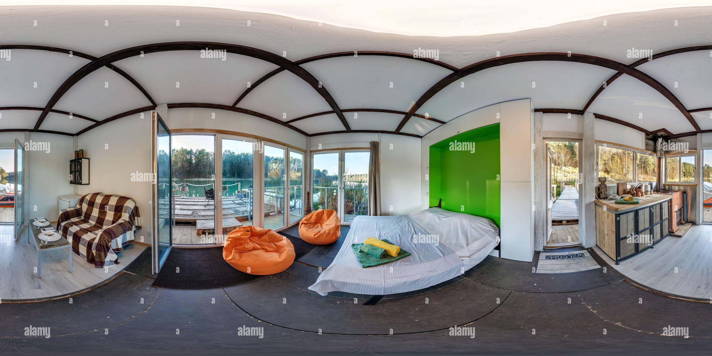 360° view of full spherical hdri panorama 360 degrees angle view in ...