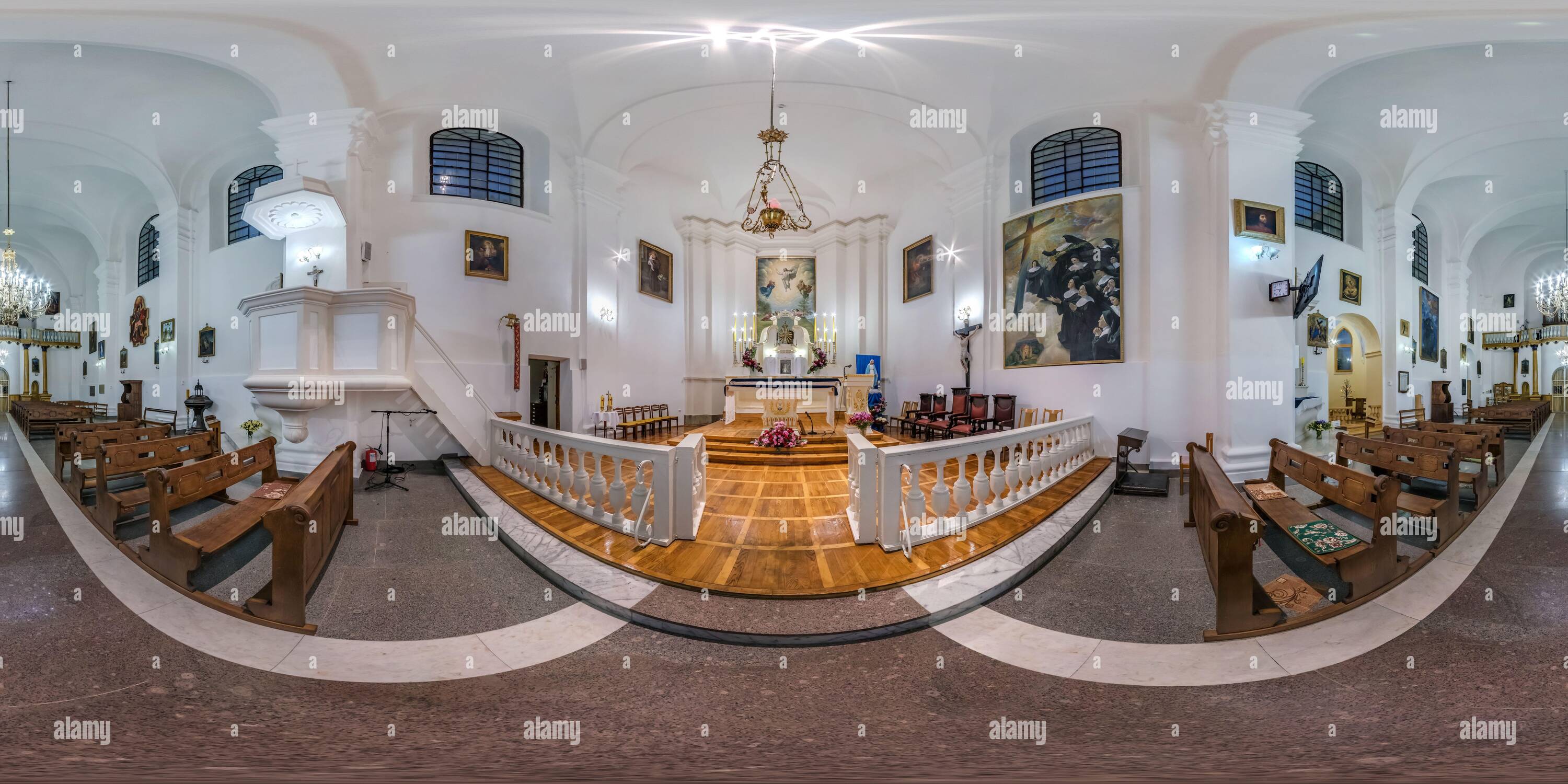 360° view of NOVOGRUDOK, BELARUS - OCTOBER 2020: Full spherical ...