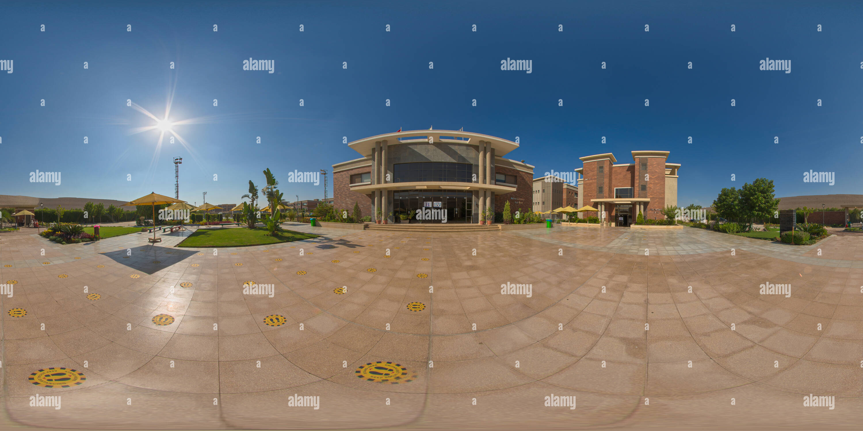 360° view of El Alsson British and American International School - Alamy