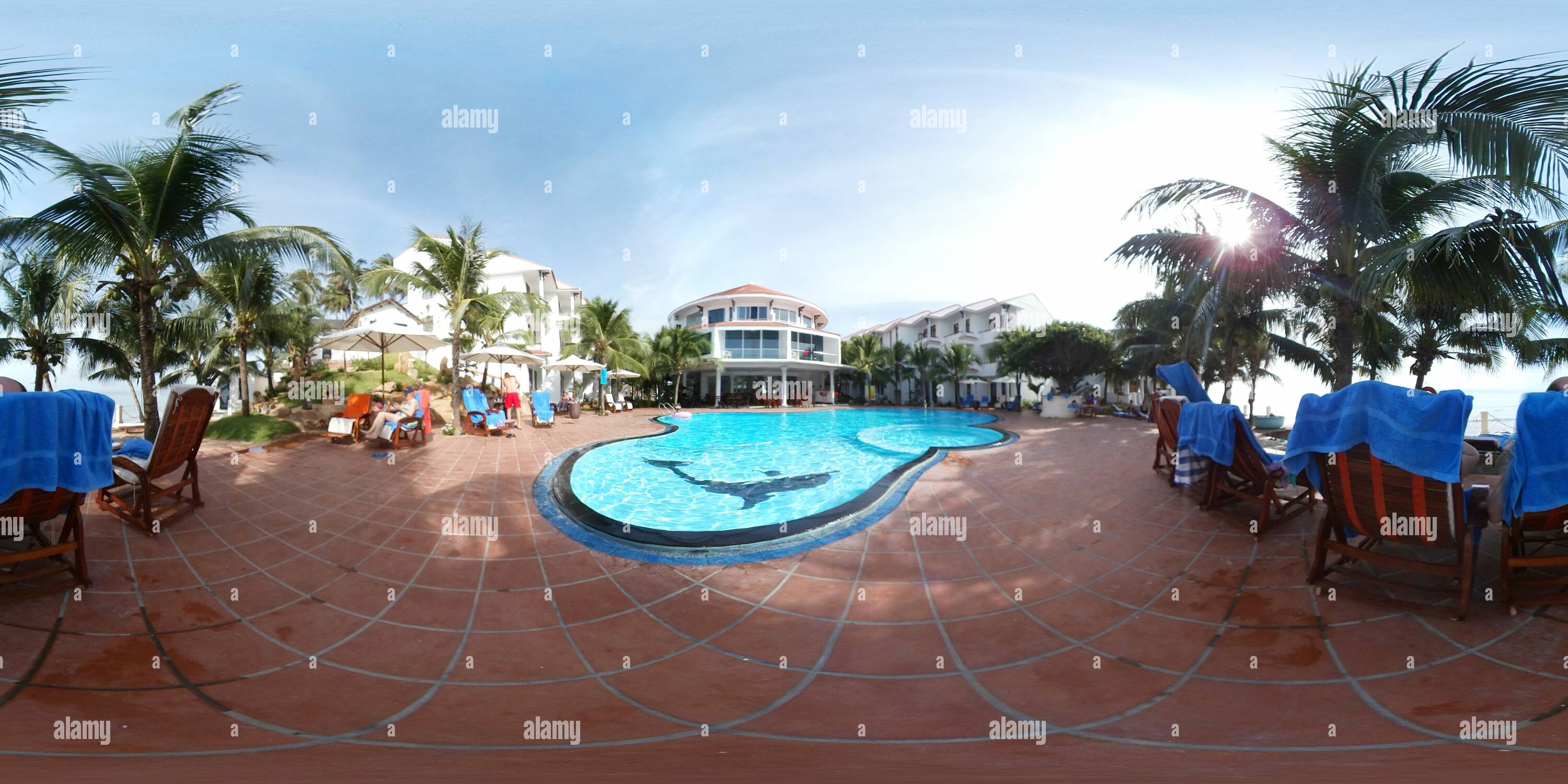 360° view of Pacific Beach Resort - Alamy