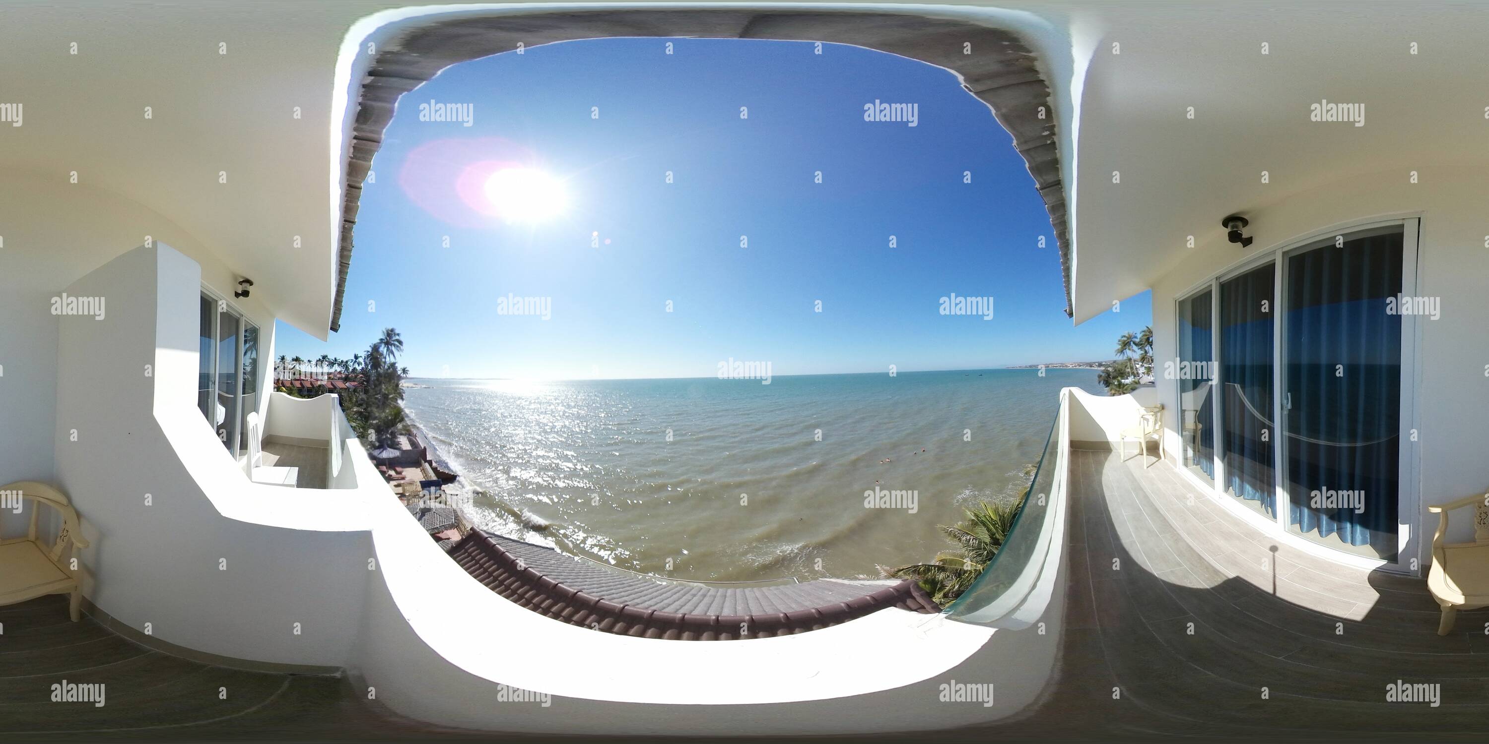 360° view of Pacific Beach Resort - Alamy