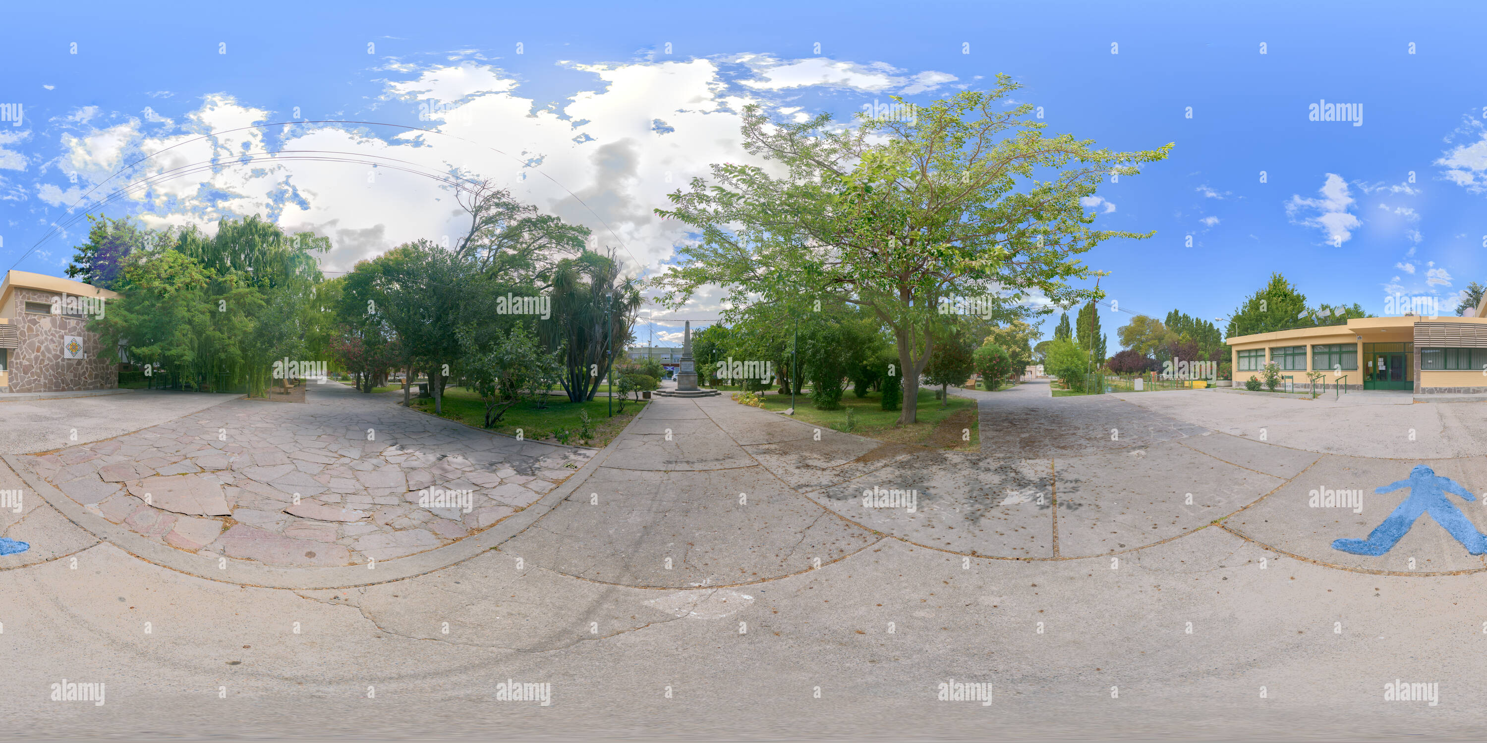 360° view of Plaza Julio Argentino Roca, Gaiman, Chubut, Argentina - Alamy