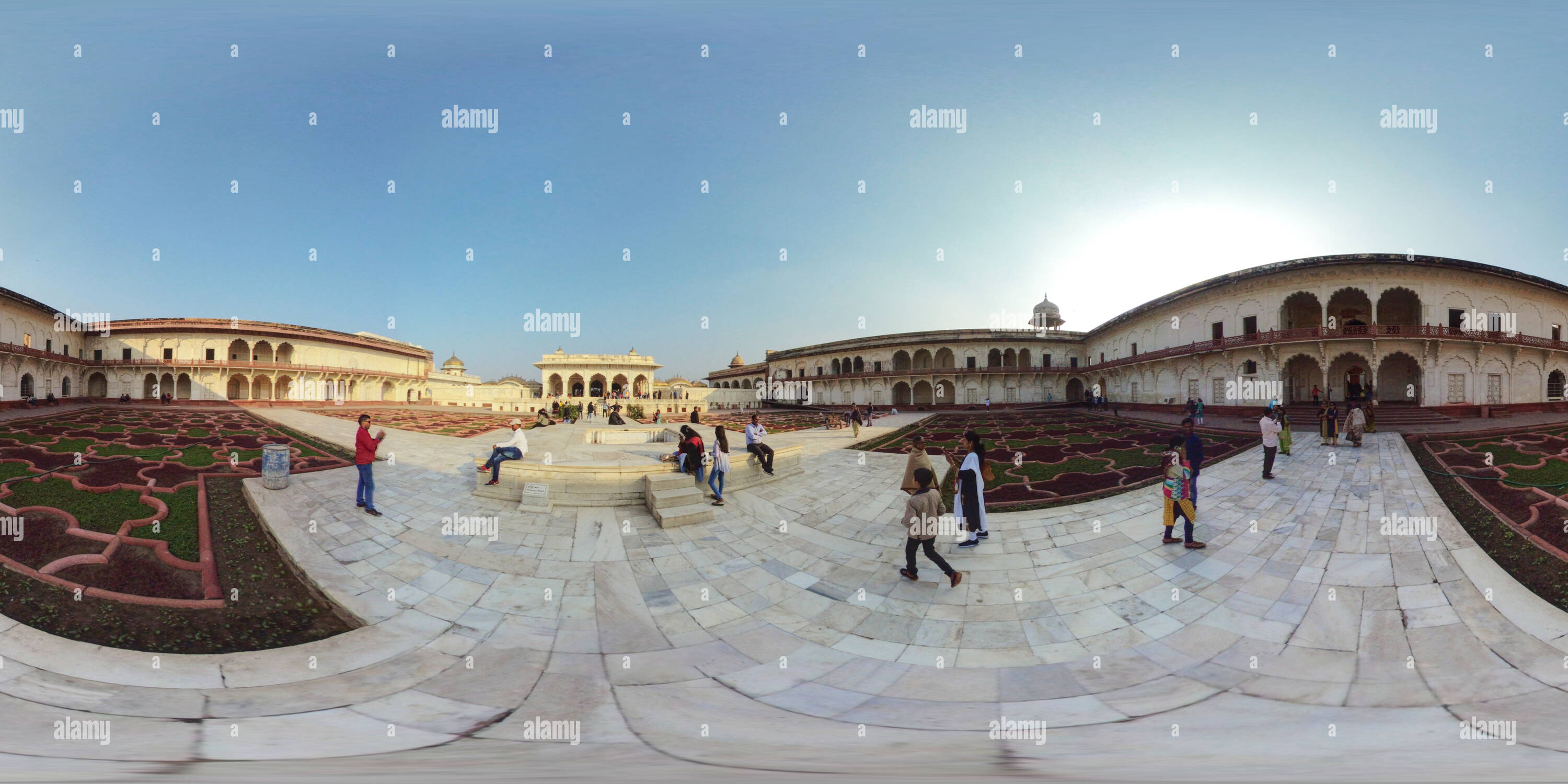 360° view of Red fort. Agra. India - Alamy
