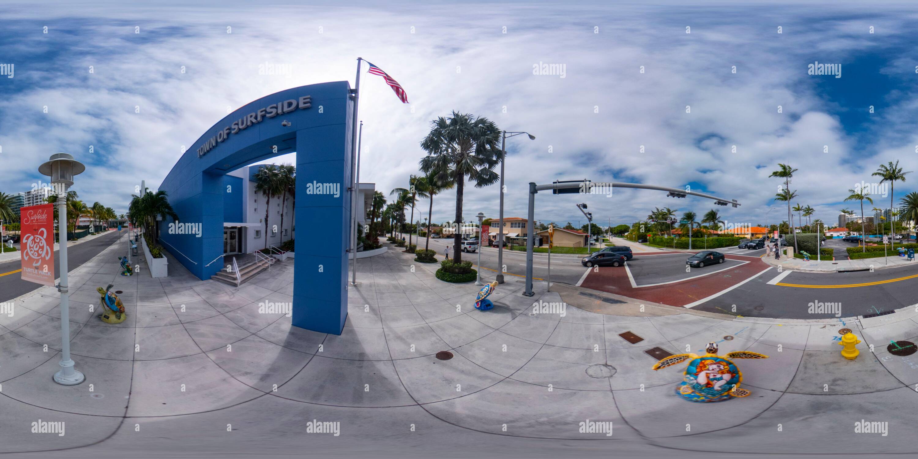 360° view of Town of Surfside Miami Beach FL 360 photo - Alamy