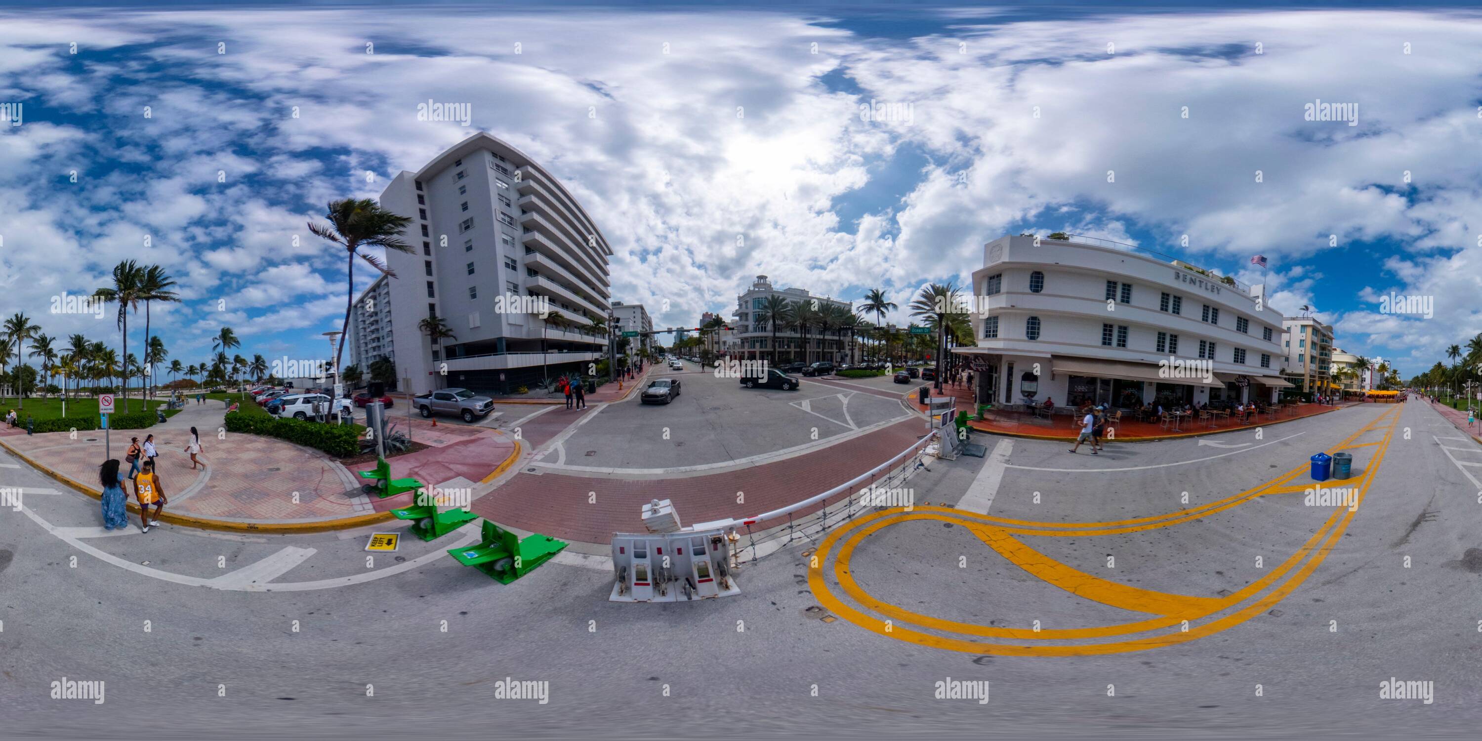 360° view of 360 photo Miami Beach 5th Street closed to motor vehicle ...