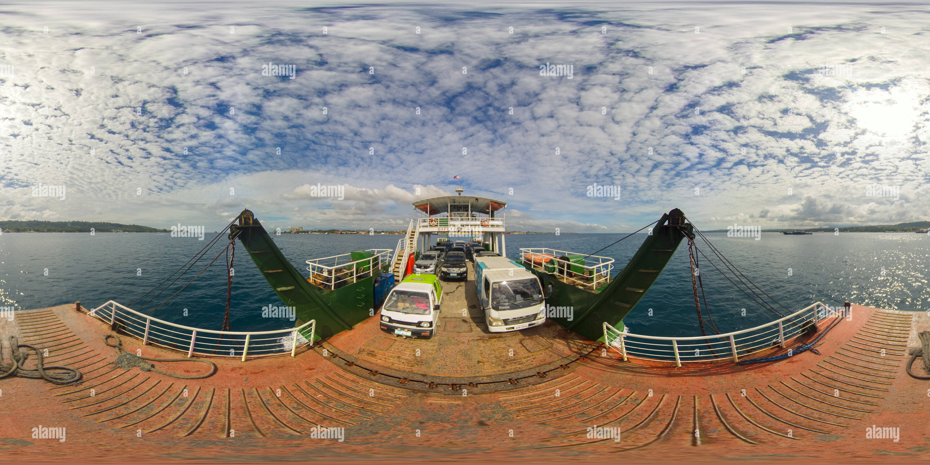360° view of Passenger ferry at sea. 360-Degree view - Alamy