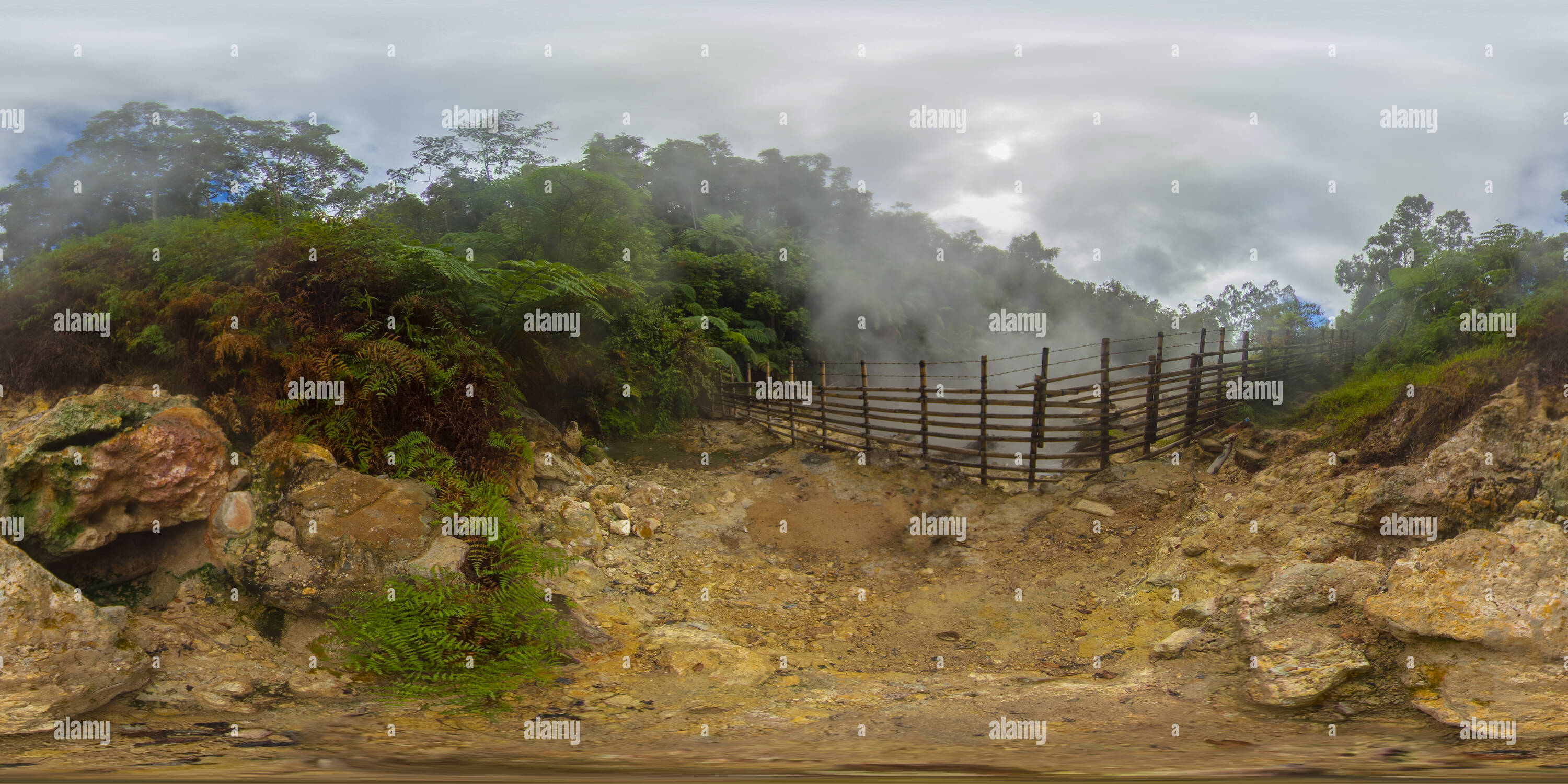 360° view of Mud volcanic lake Agco. Mindanao, Philippines - Alamy