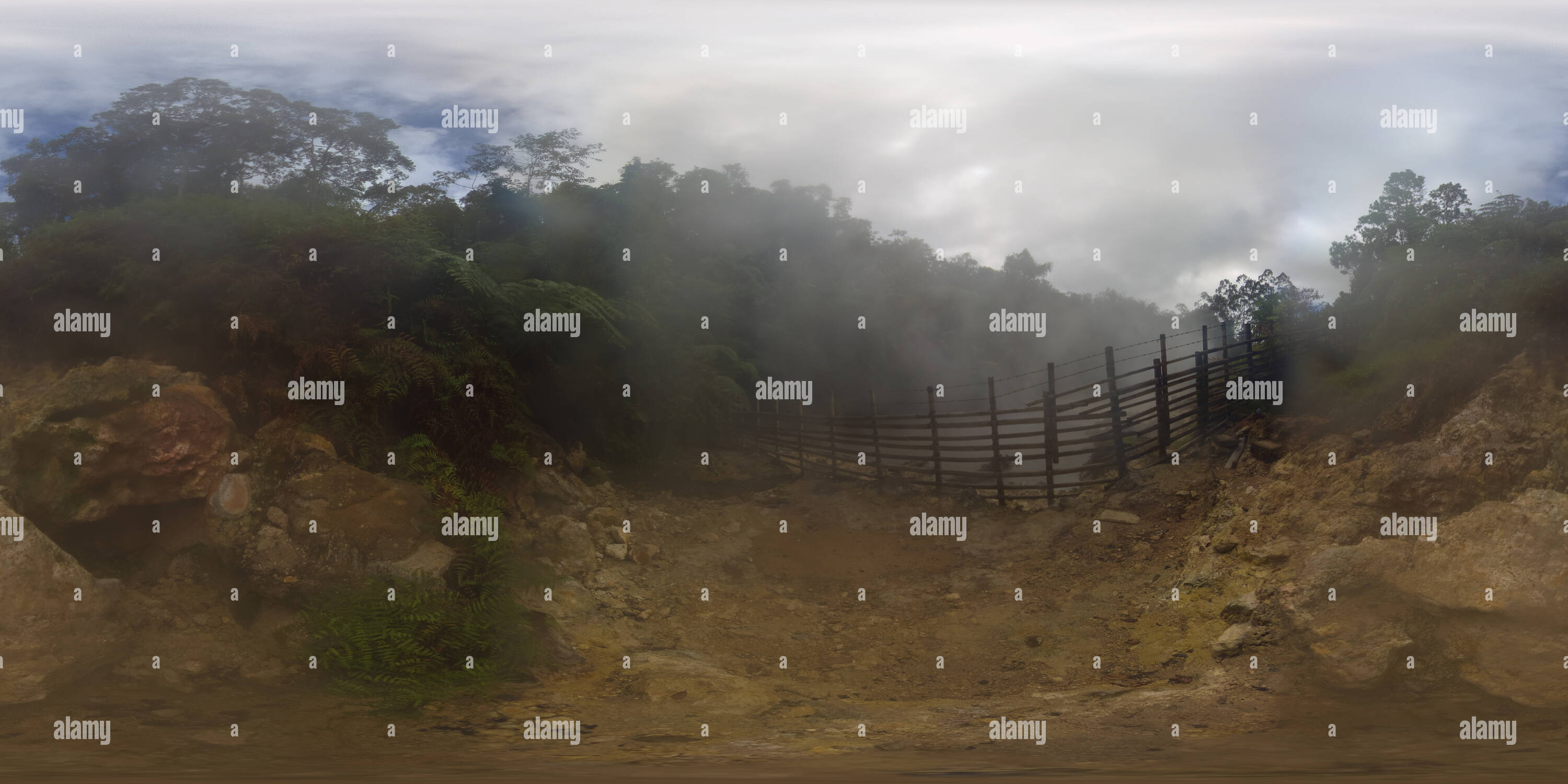 360° view of Mud volcanic lake Agco. Mindanao, Philippines - Alamy