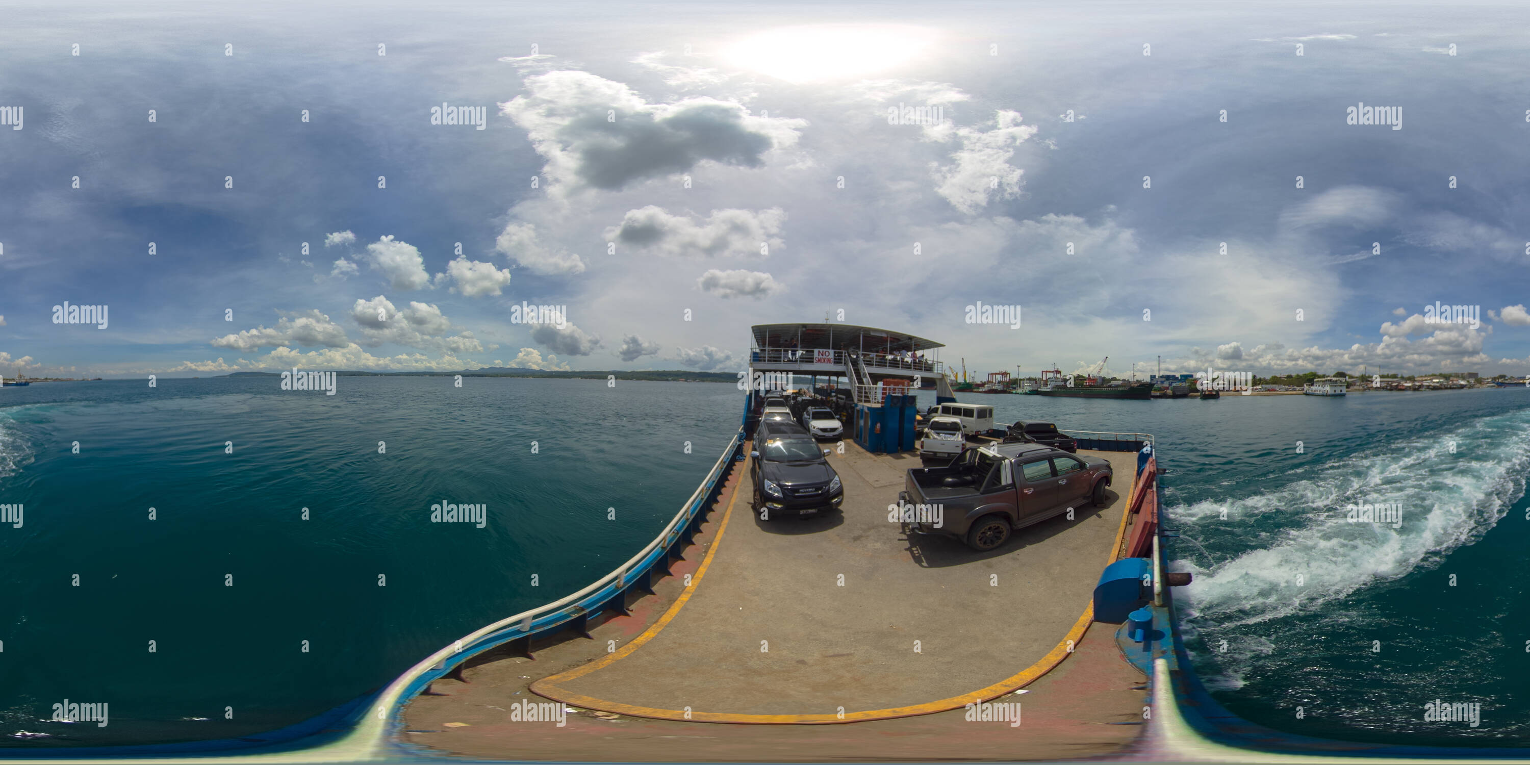 360° view of Passenger ferry at sea. 360-Degree view - Alamy