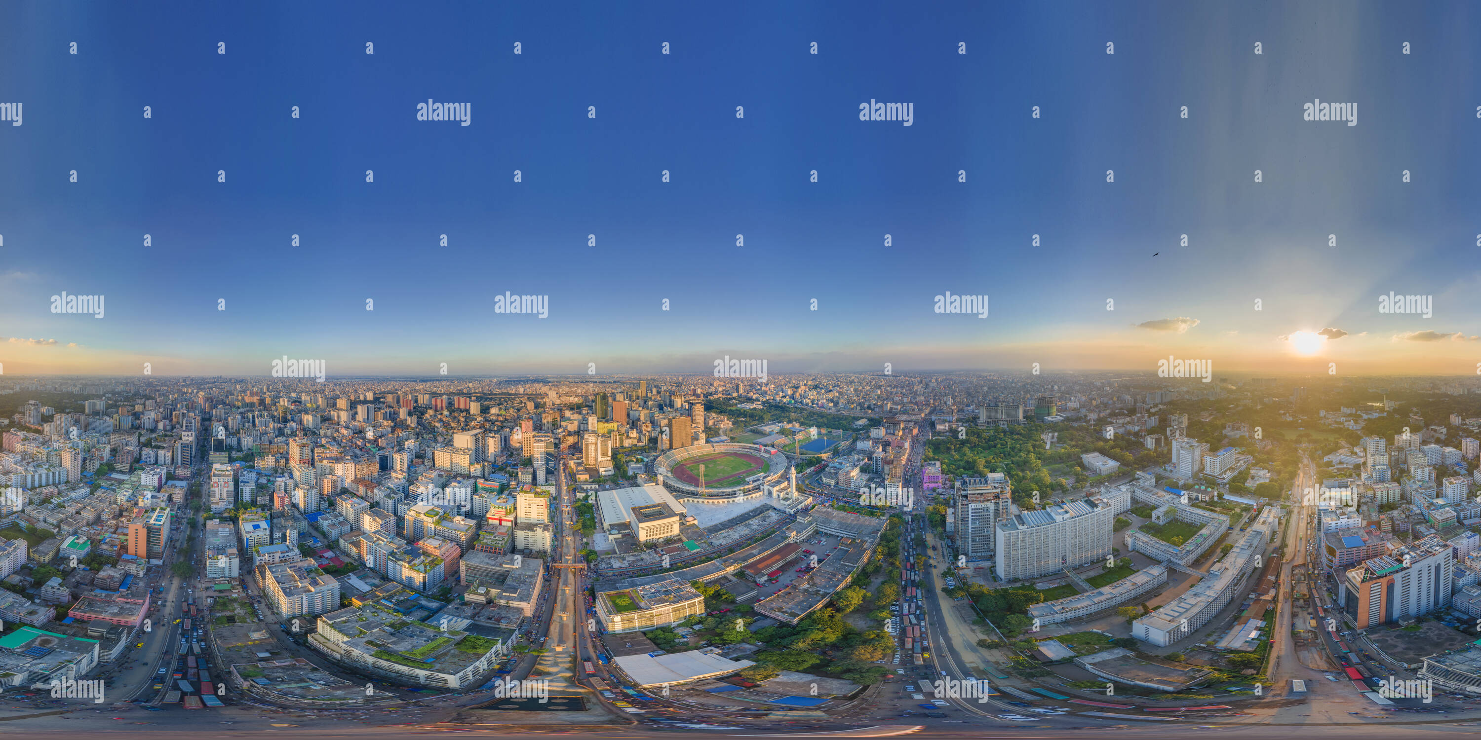 360° view of Aerial view of Dhaka Paltan Area - Alamy