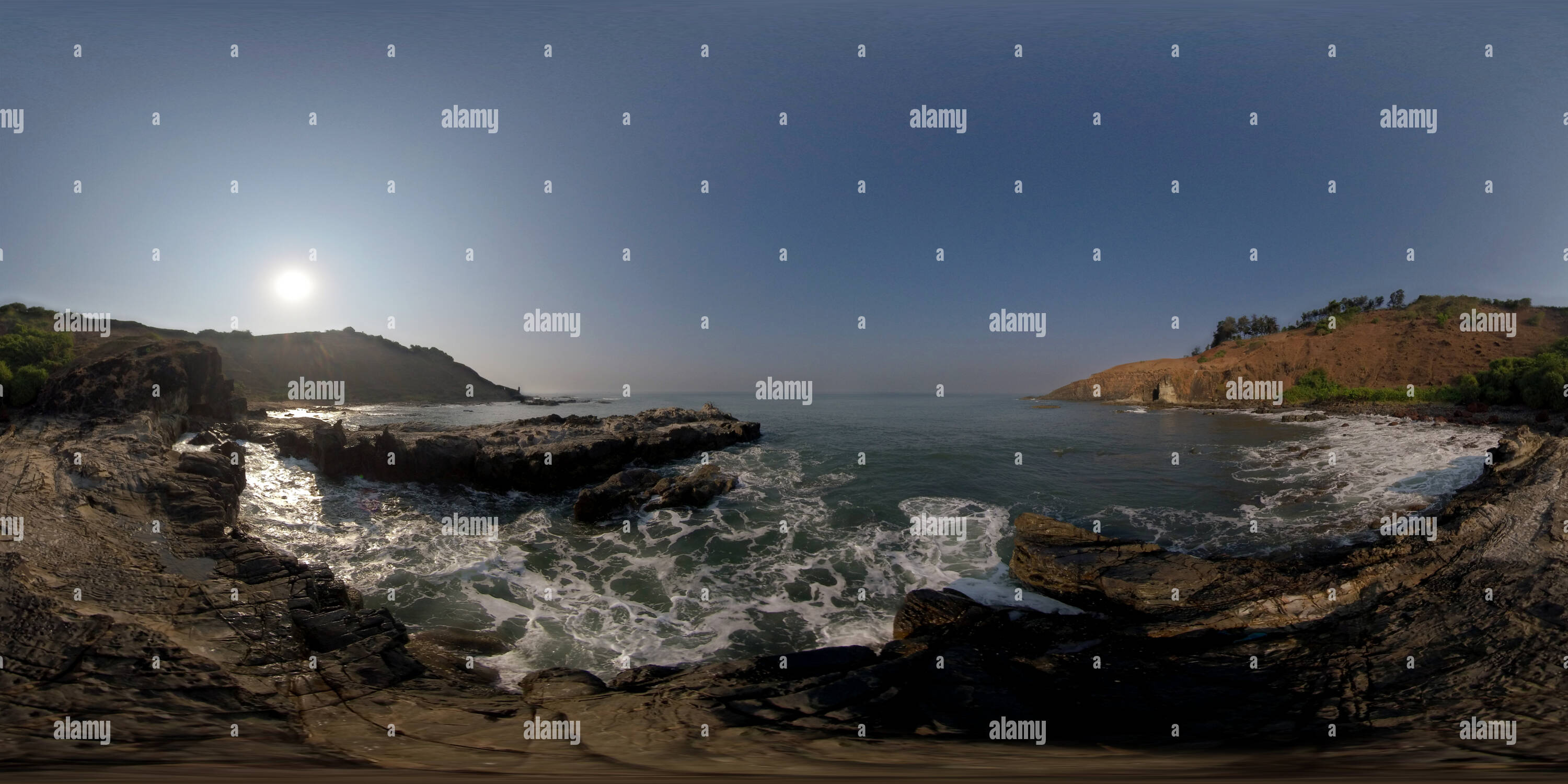 360° view of Devil's Finger, Aguada - Alamy