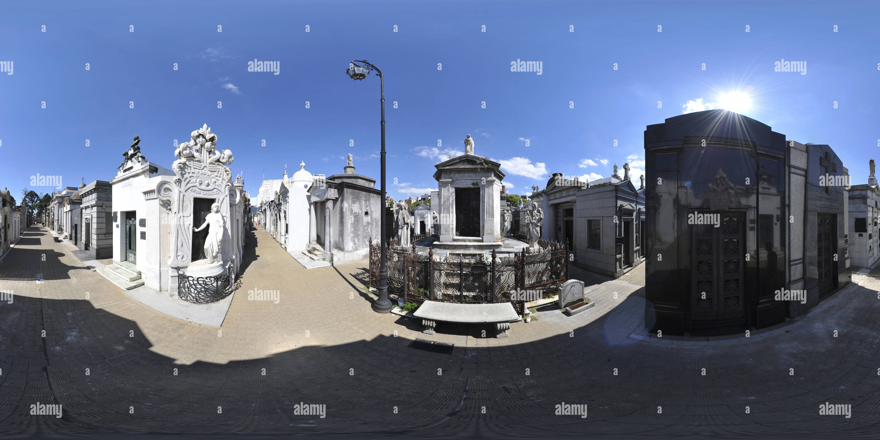 360° view of Recoleta Cemetery, Buenos Aires - 5 - Alamy
