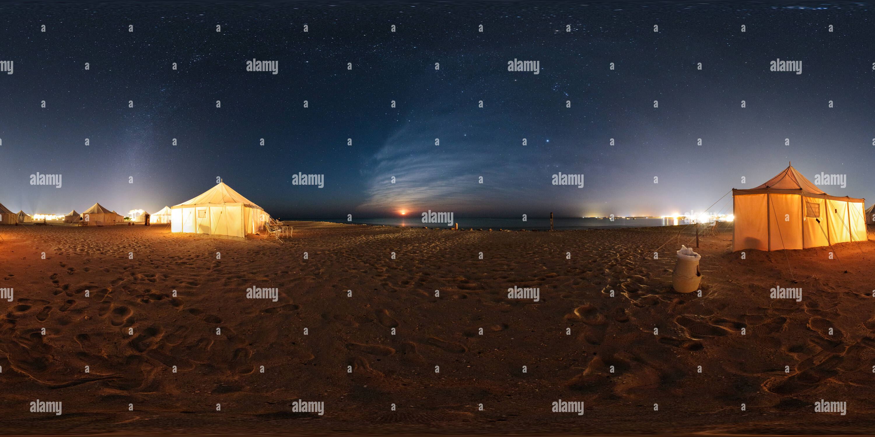 360° view of Moon Rise - Alamy