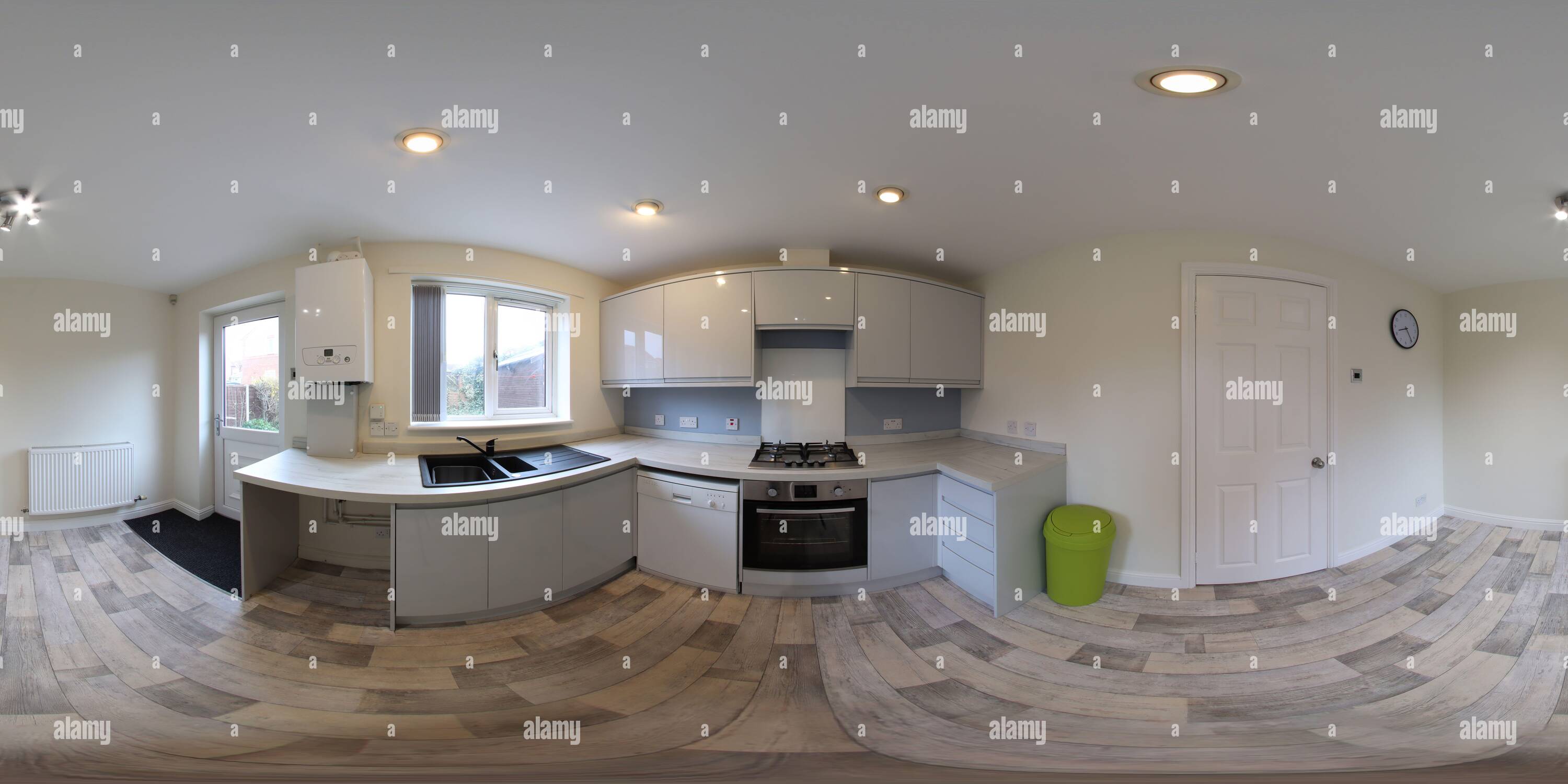 360° view of A 360 Degree Full Sphere Panoramic photo of a modern newly ...