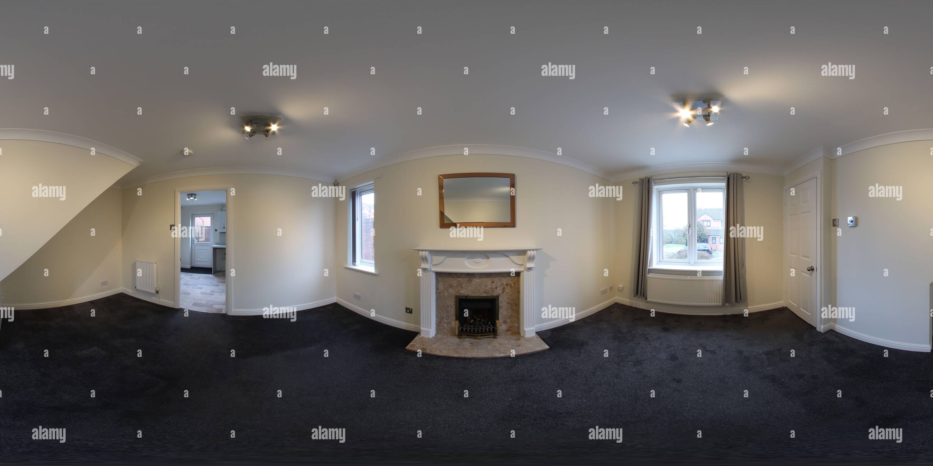 360° view of 360 Degree full sphere panoramic photo of a modern newly ...