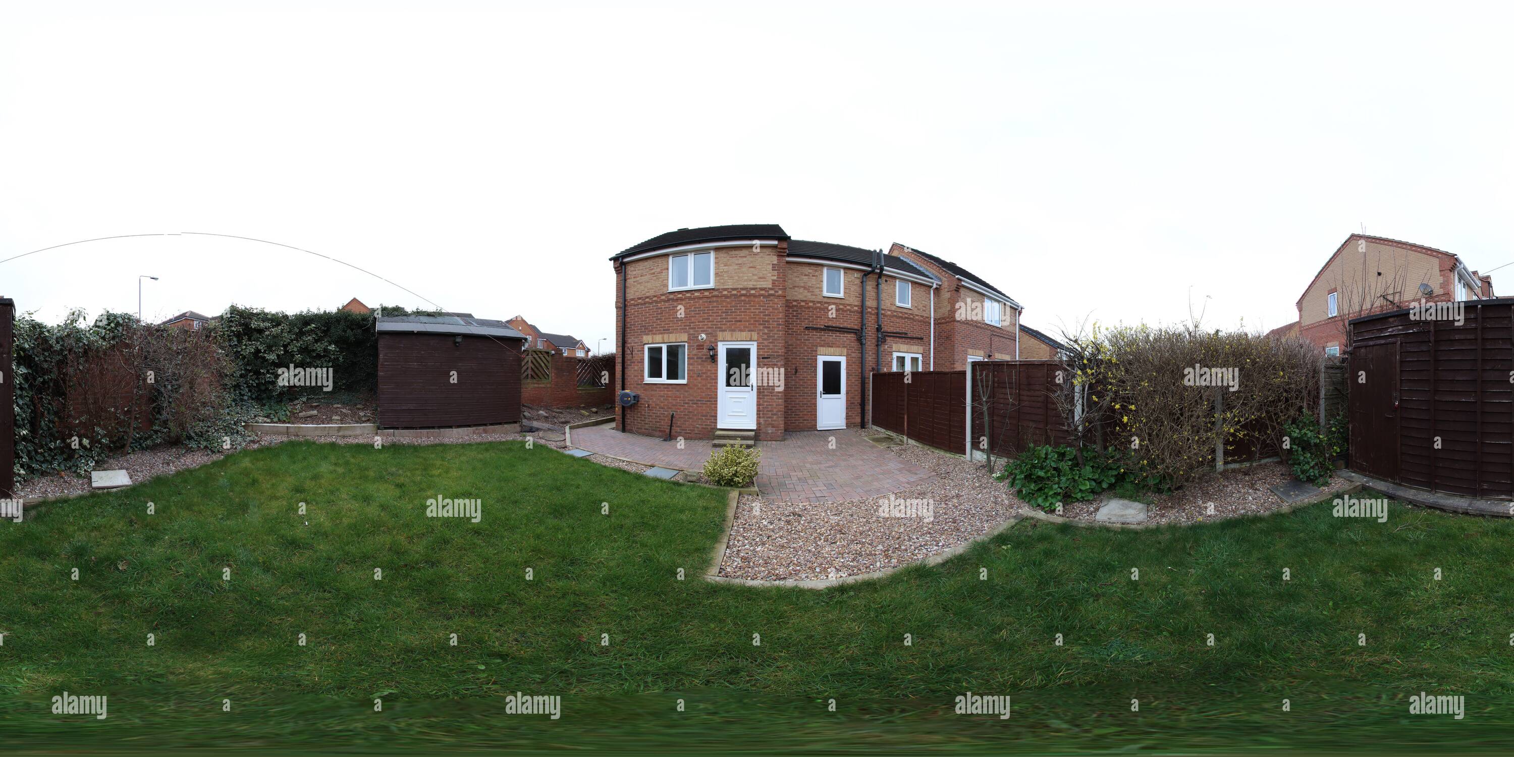 360° view of A 360 Degree Full Sphere Panoramic photo of a modern newly ...