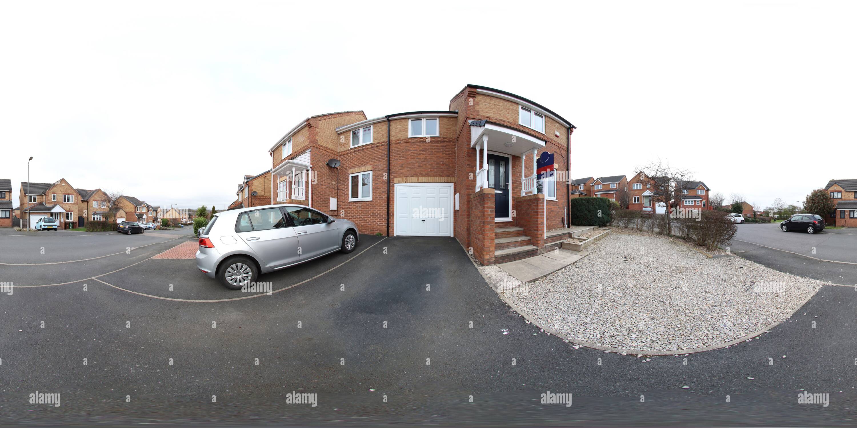 360° view of A 360 Degree Full Sphere Panoramic photo of a modern newly ...