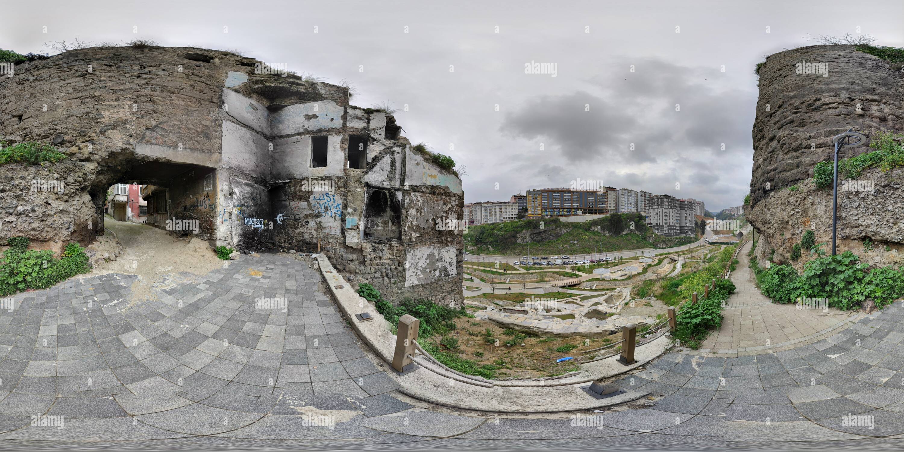360° view of Walls of Trabzon - Alamy