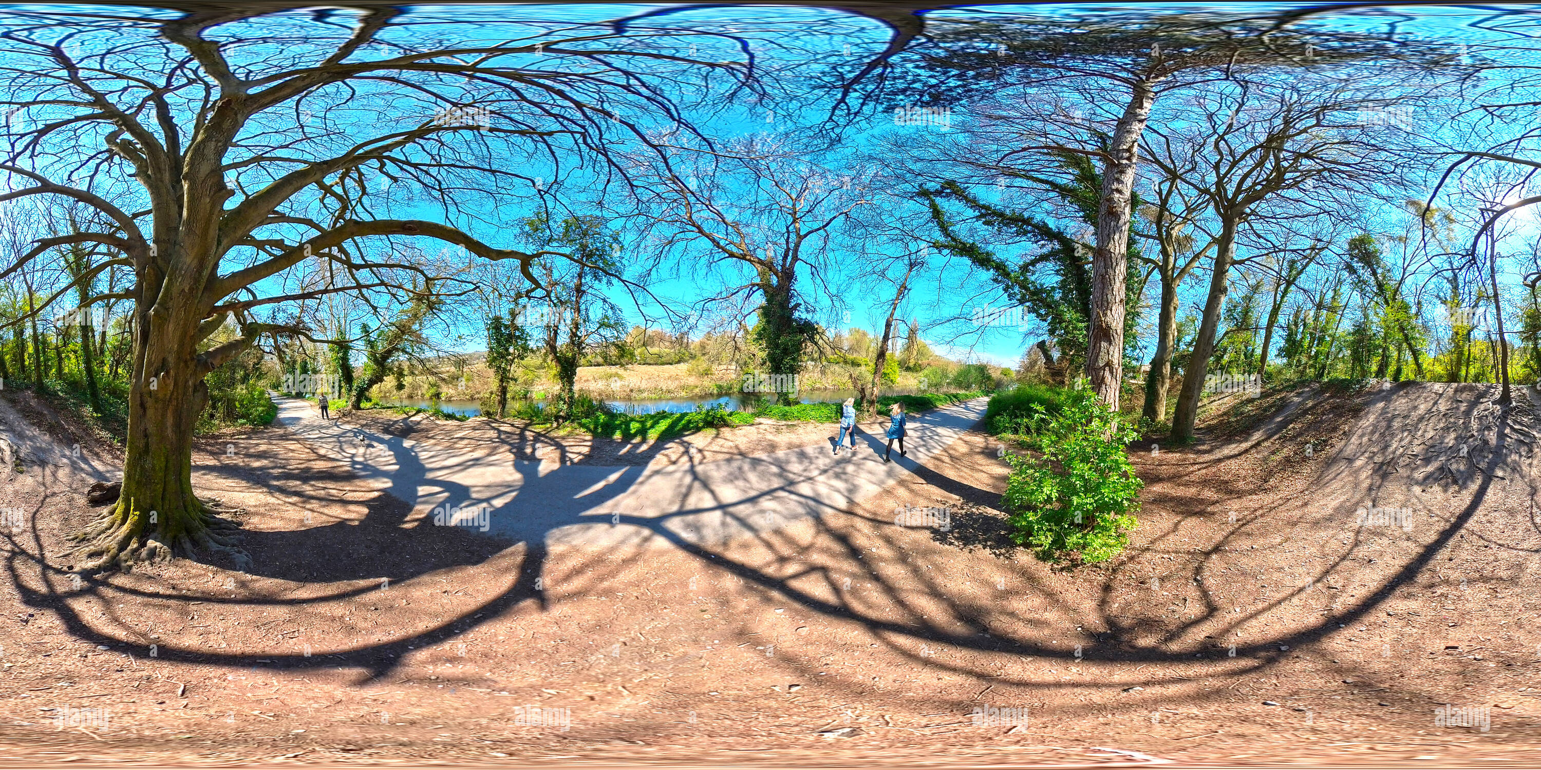 360° view of River Itchen Navigation in Winchester Hampshire United ...