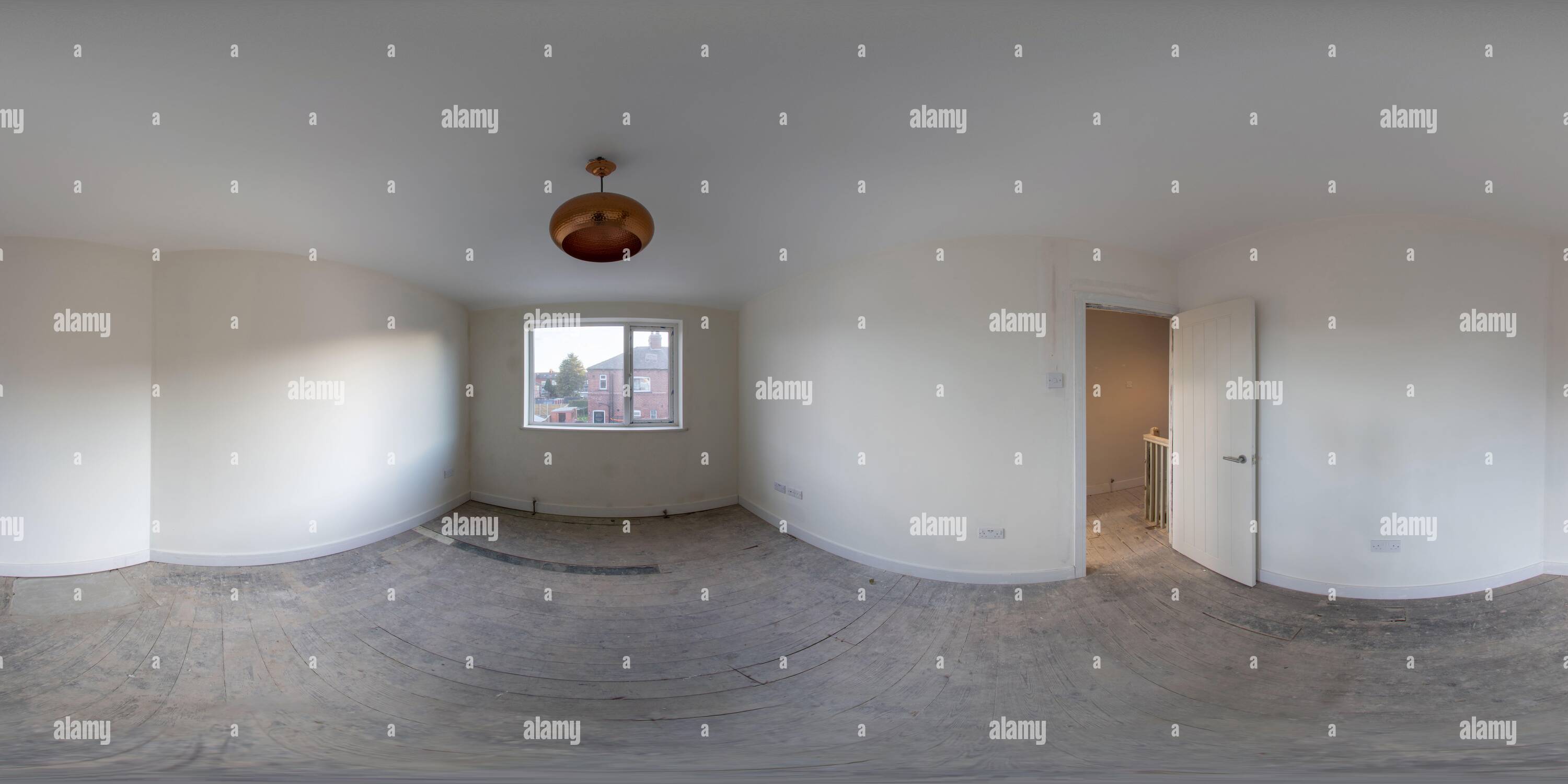 360° view of 360 Degree panoramic sphere photo of construction working ...