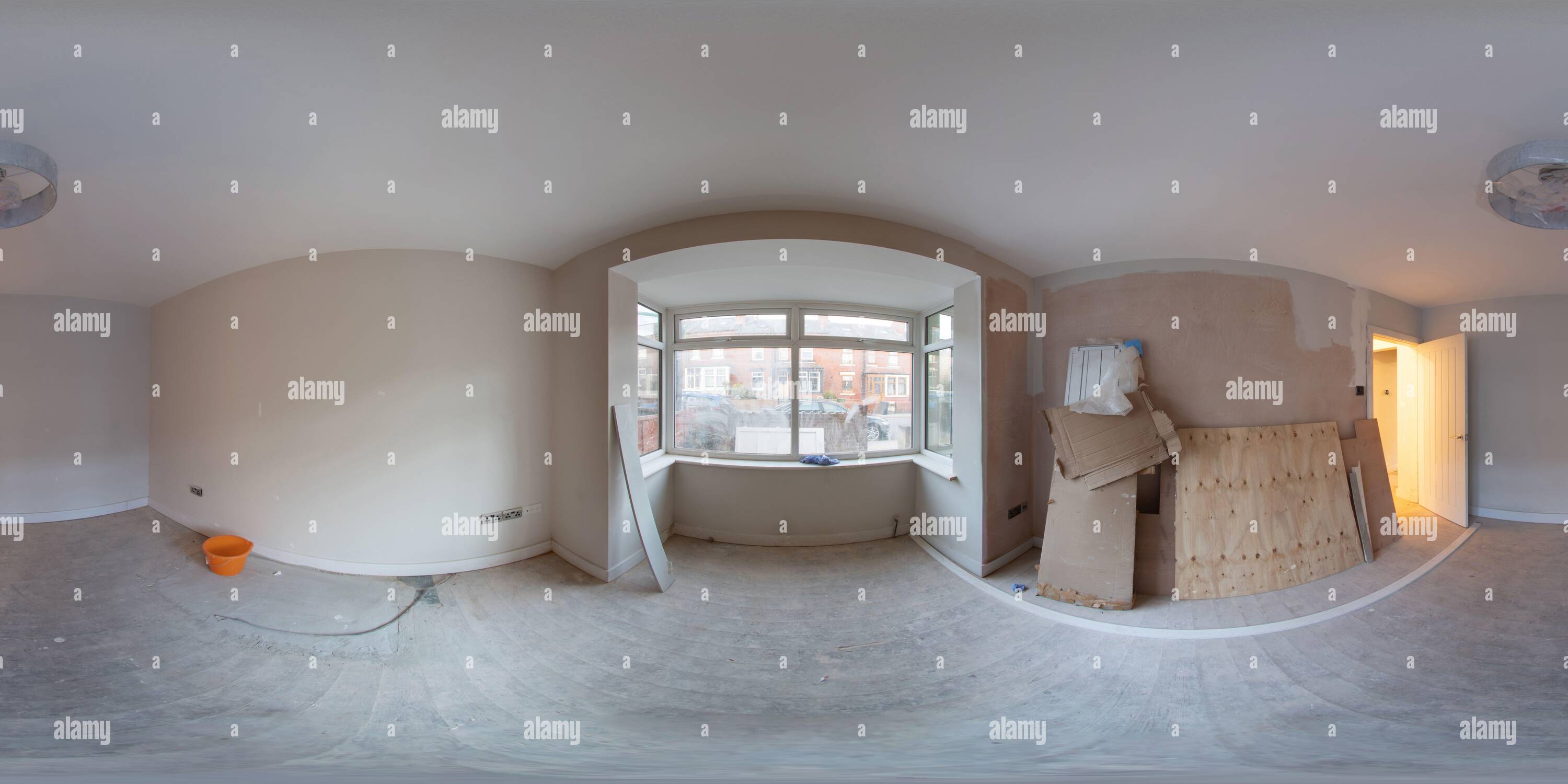 360° view of 360 Degree panoramic sphere photo of construction work ...