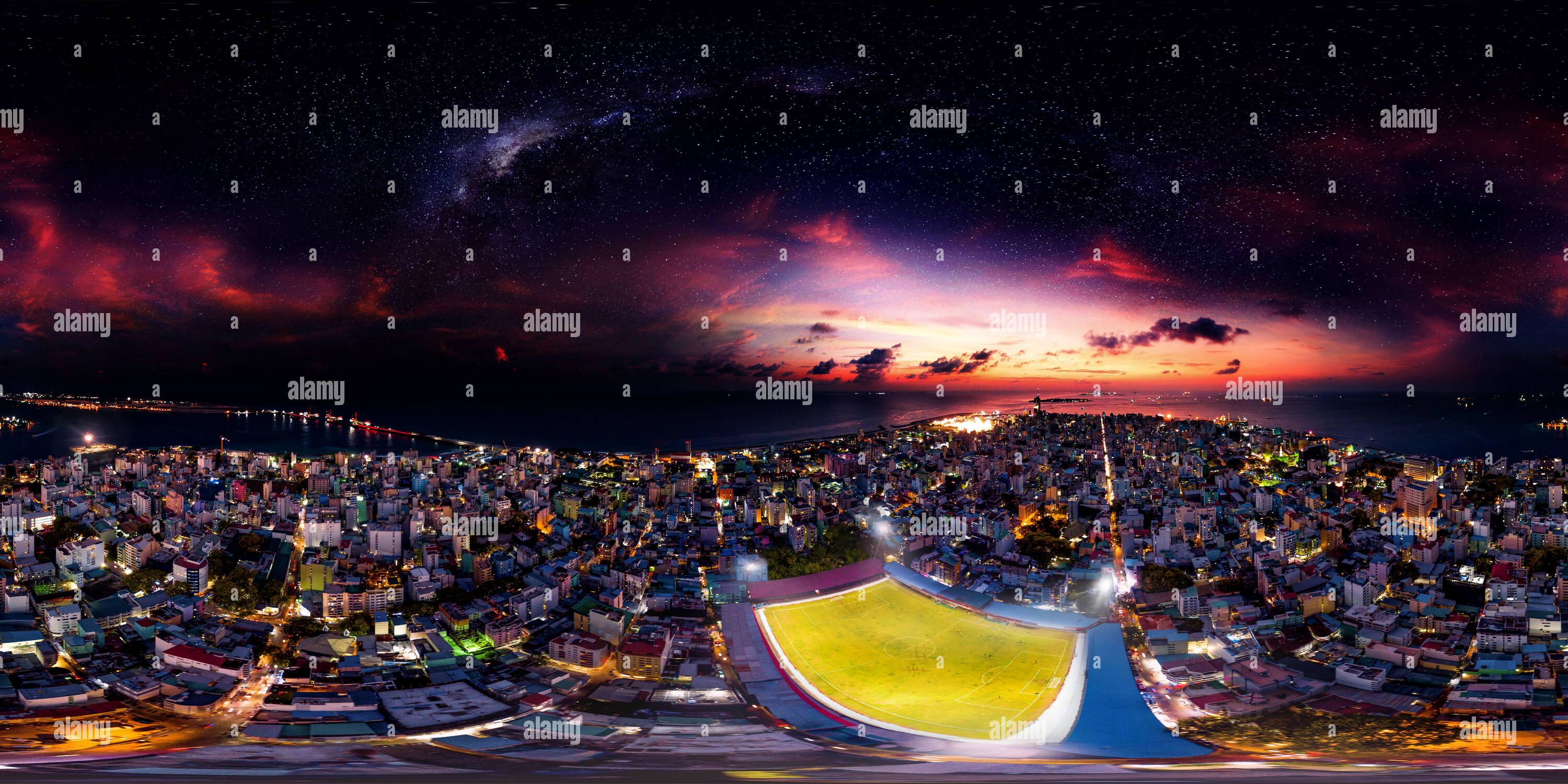 360° view of Aerial view of Male Maldives - Alamy